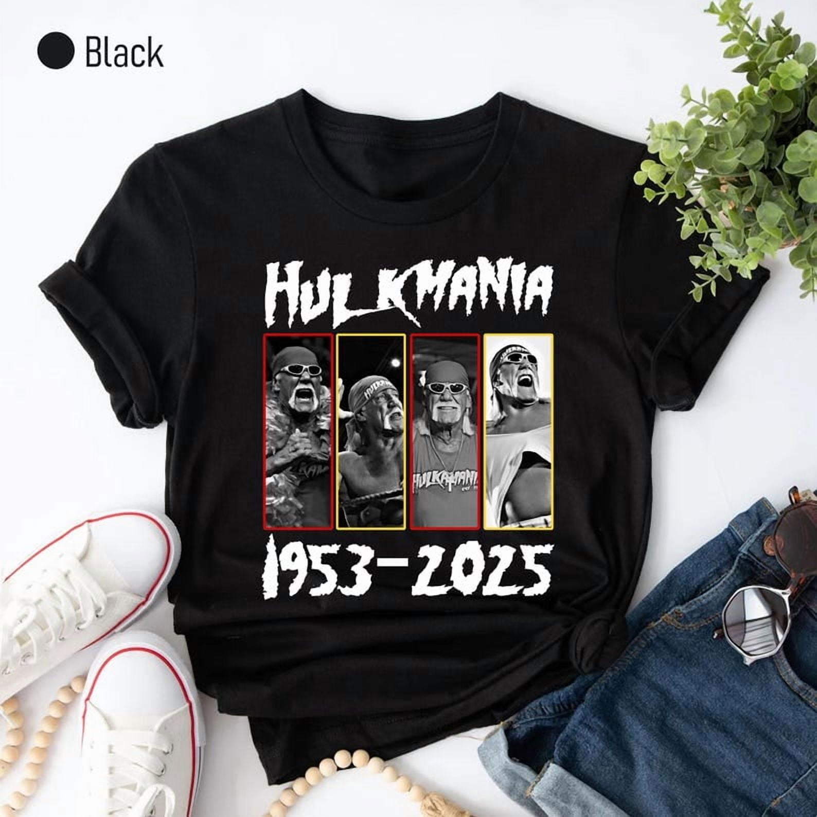 Hulkmania 1953-2025 Tshirt, Hulk Hogan Hulkamania T-shirt, RIP Hulk ...