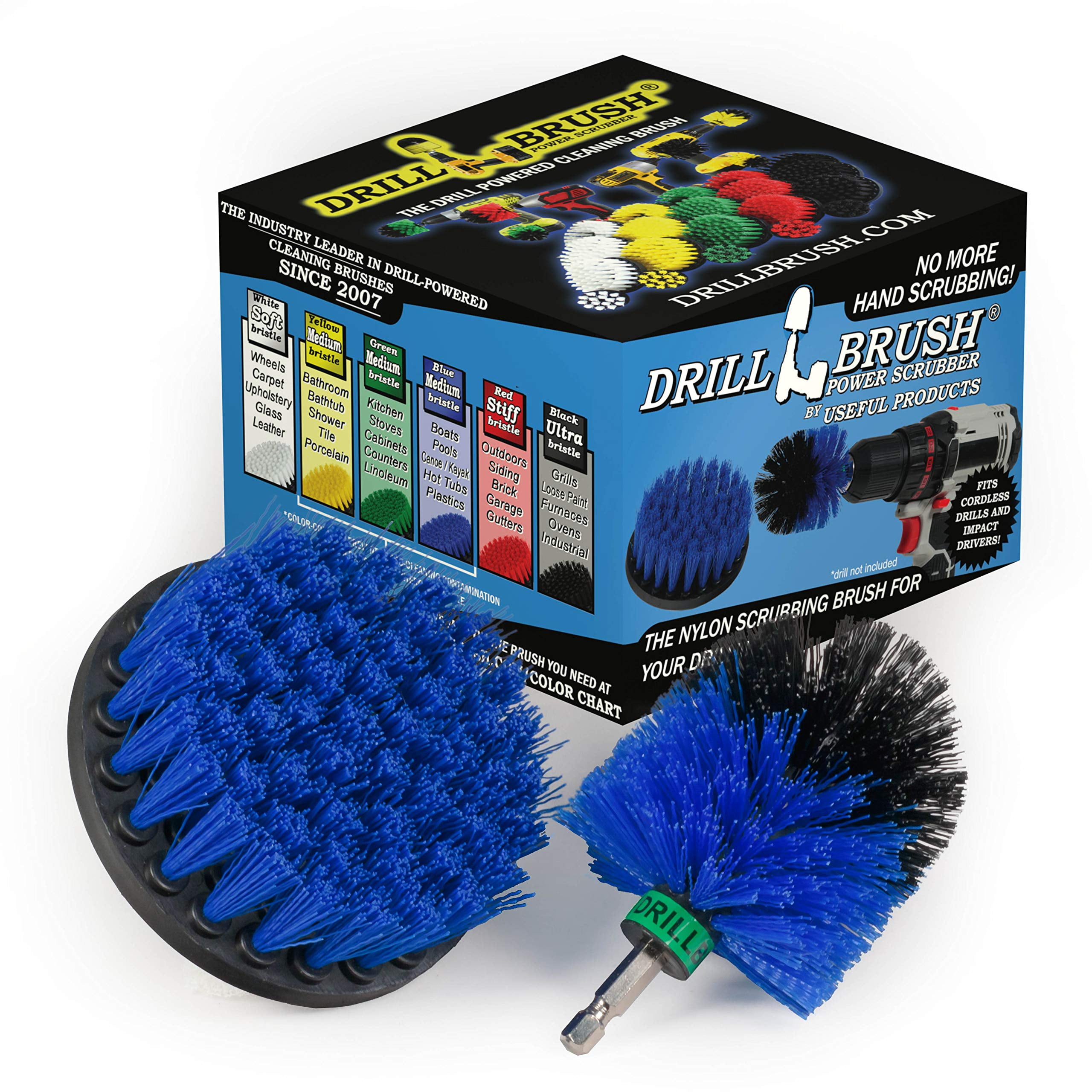 Hull & Pool Cleaning Kit – Drill Brush Scrubber Set for Barnacles ...