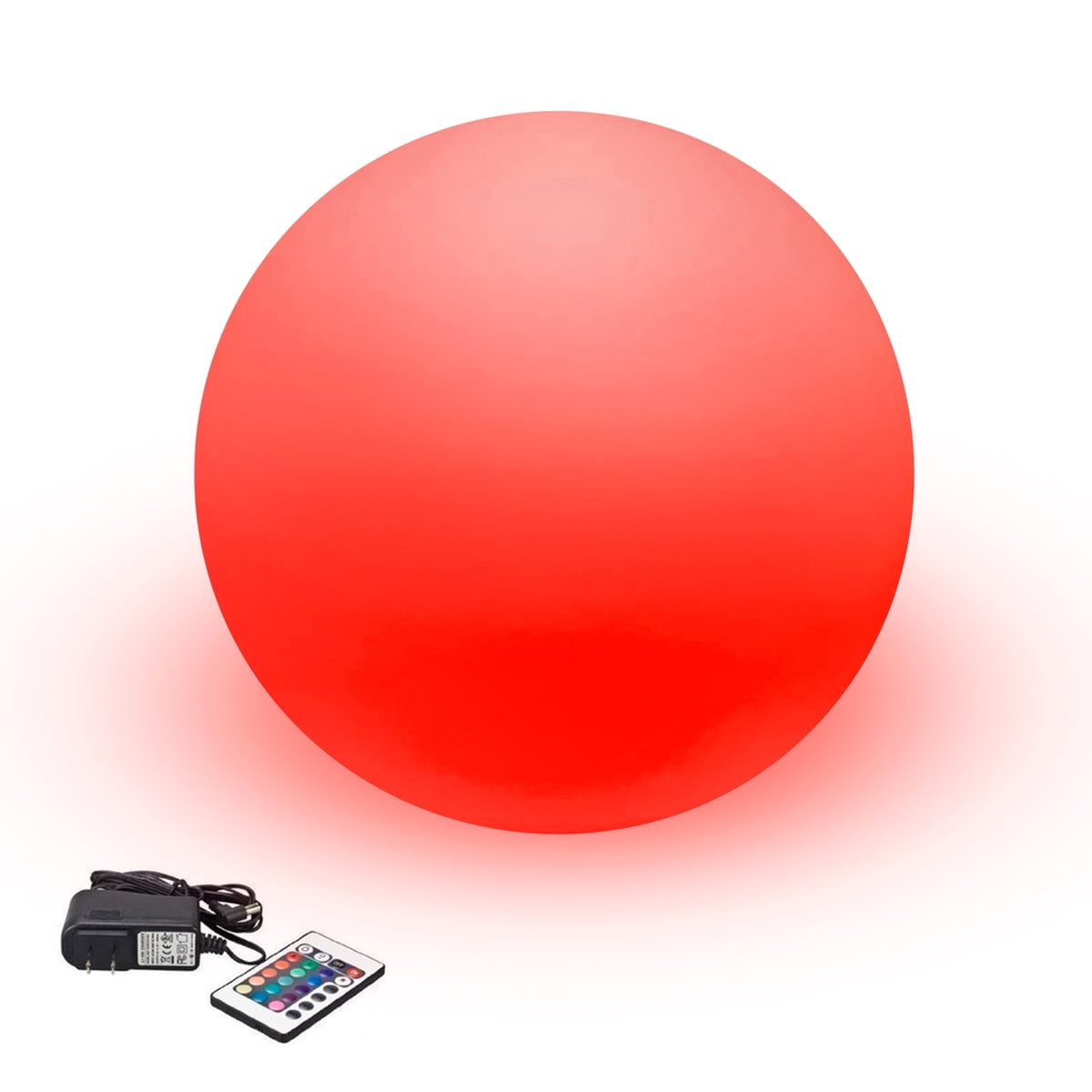 Hullaballoo 20-Inch LED Large Round Light Dimmable Glow Ball Waterproof ...