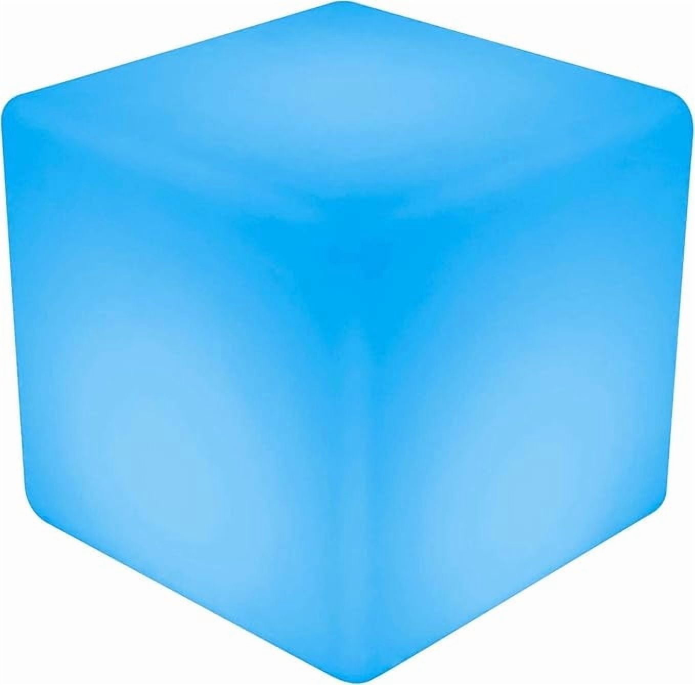 Hullaballoo 20-Inch LED Light Cube Decorative Glow Furniture Waterproof ...