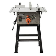 EastVita 10 Inch Table Saw with Stand, 15A, 5000RPM, Adjustable Blade ...