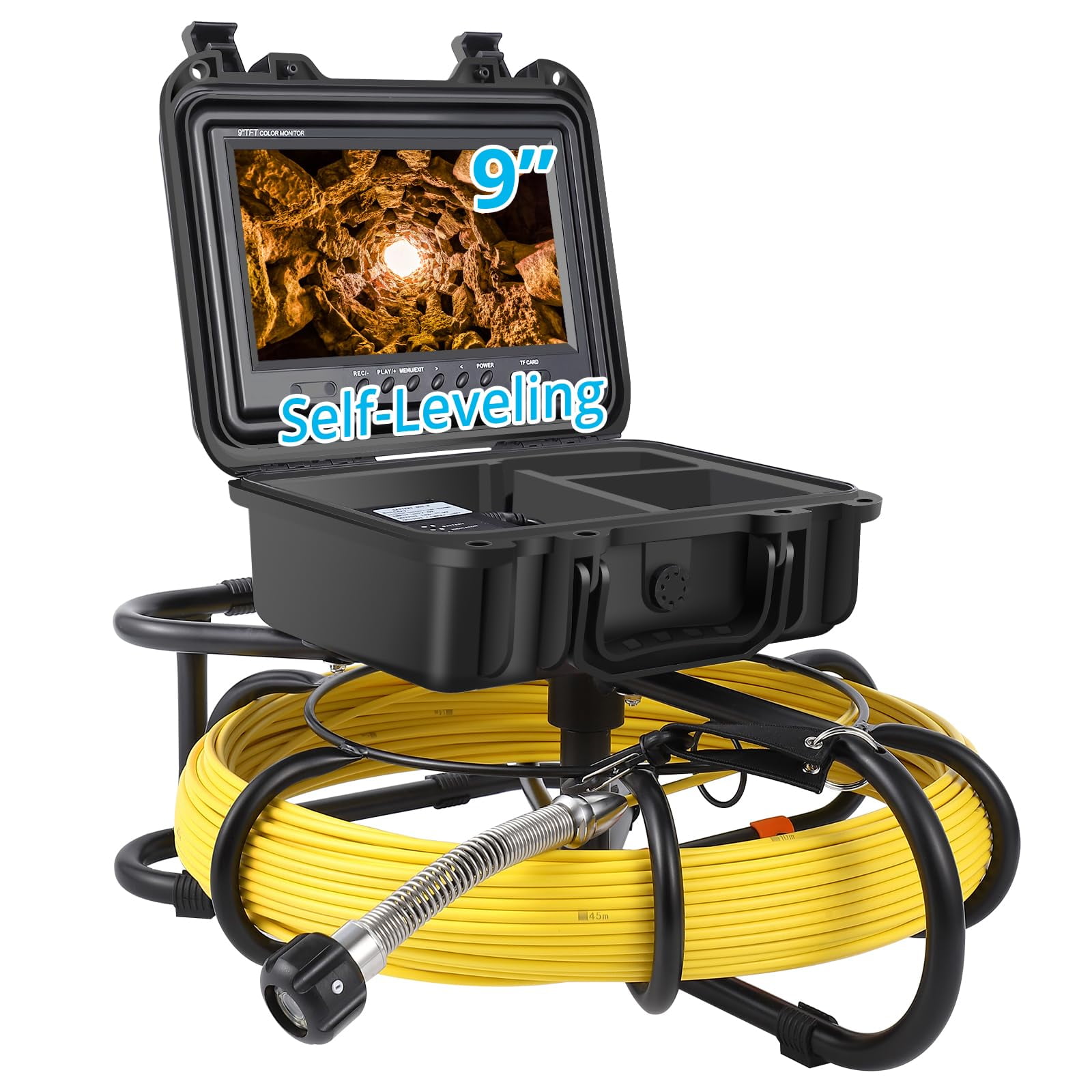 Huloretions 165 FT Plumber's Snake Camera,Sewer Camera With Self ...
