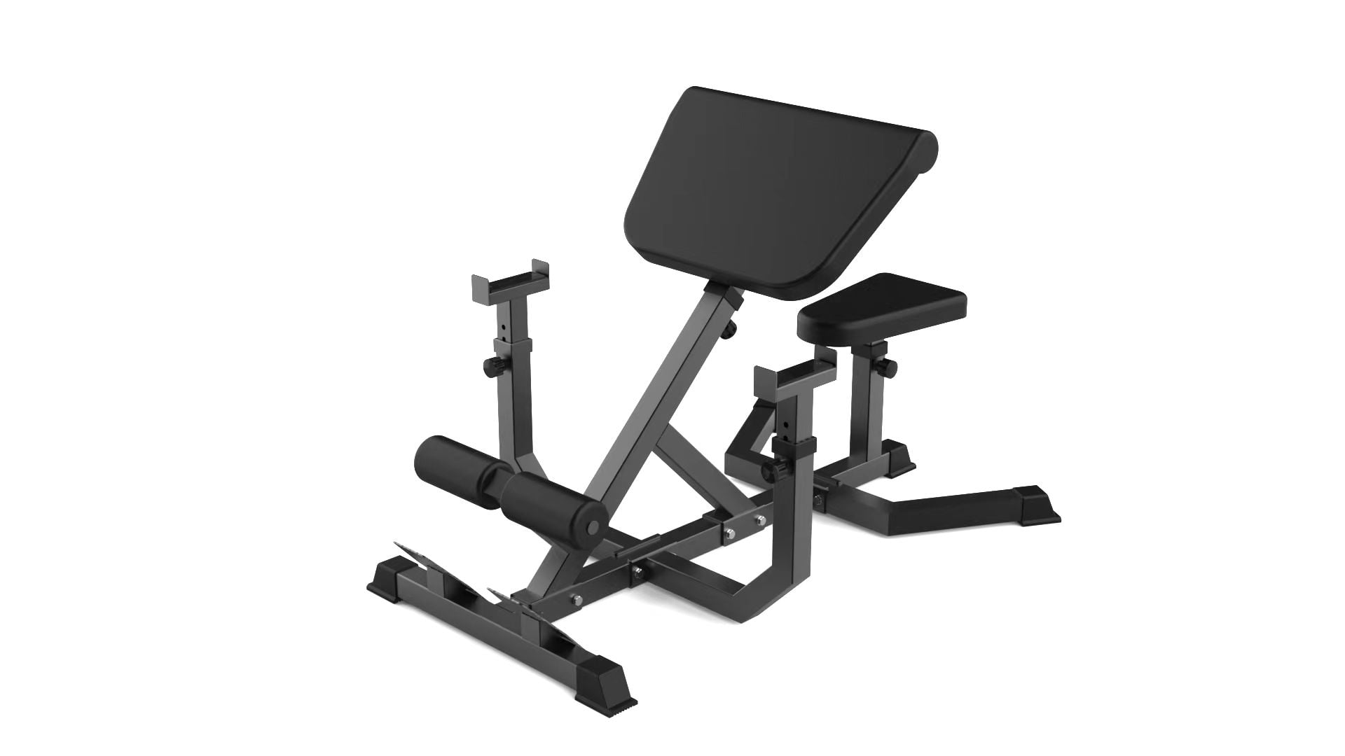 Huloretions 2-In-1 Roman Chair & Preacher Curl Bench Hyperextension ...
