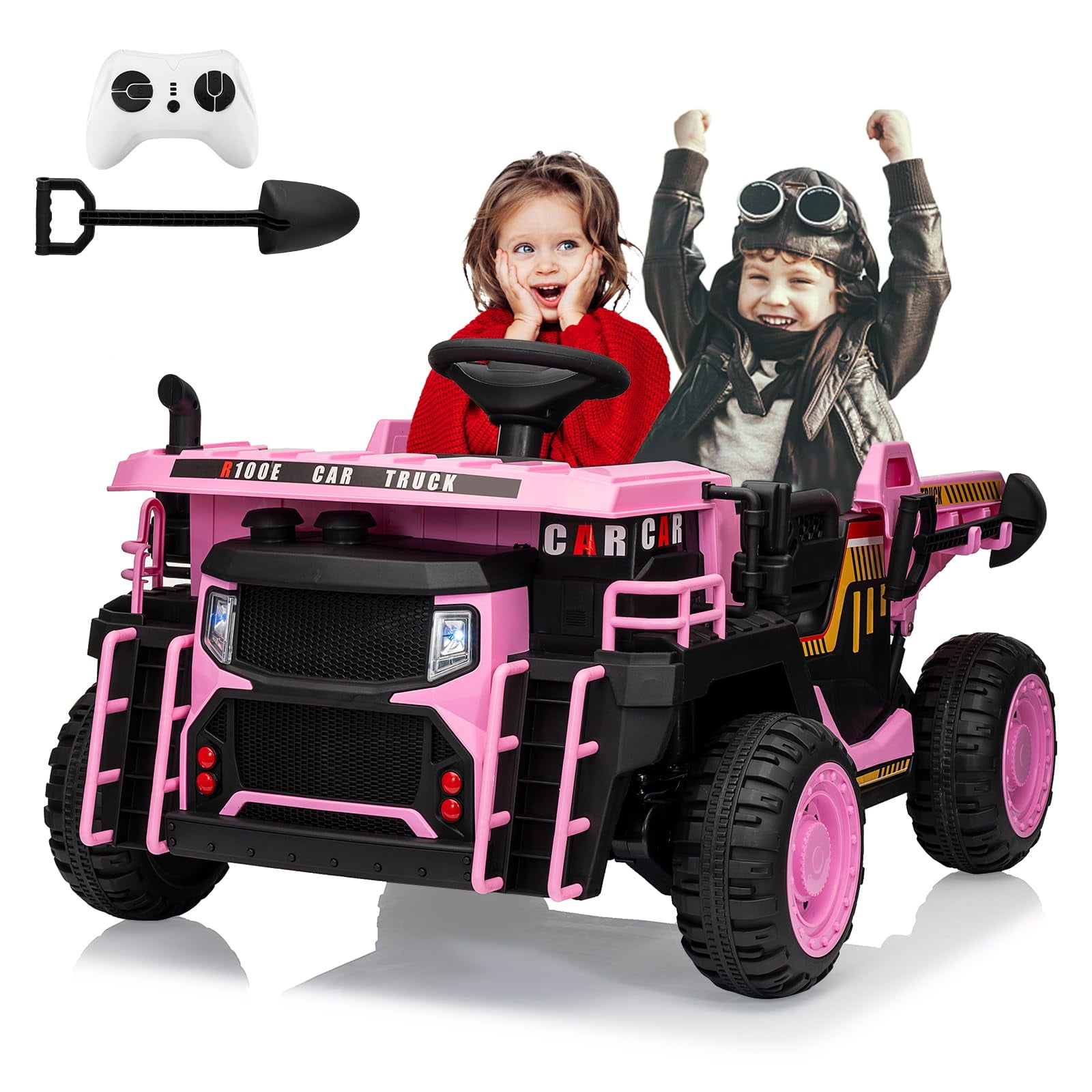 Huloretions 24V Ride On Dump Truck for Kids,2 Seater Electric Cars for ...