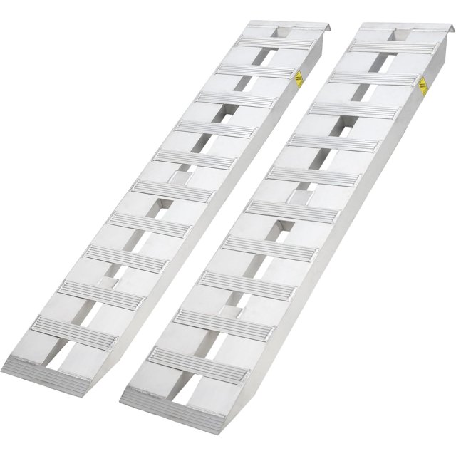 Huloretions 2Pcs Aluminum Trailer Ramps, 6000LBS Capacity Heavy Duty ...