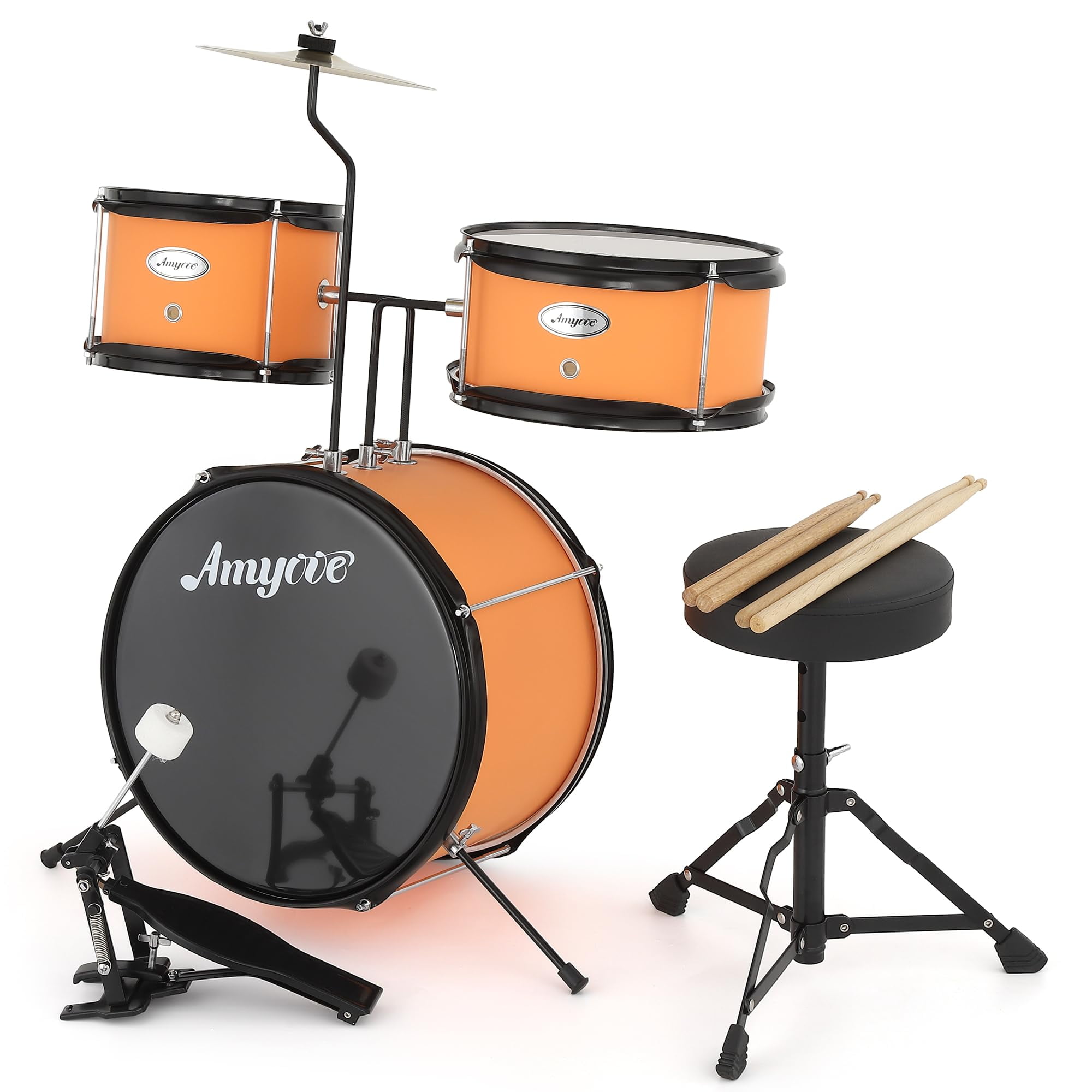 Huloretions 3-Piece Drum Set,Beginner Drum Set Kids Drum Kit with ...