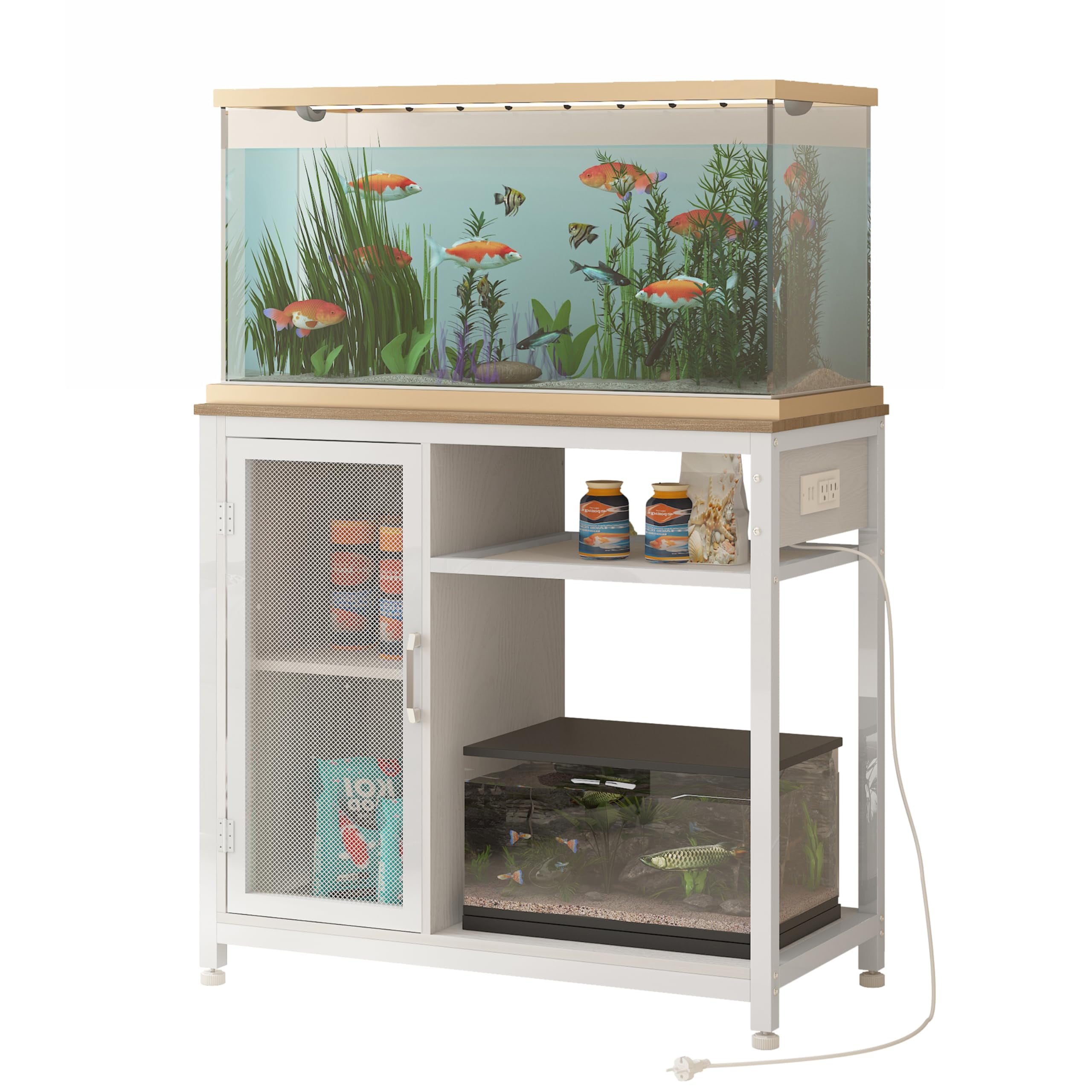 Huloretions 40-50 Gallon Fish Tank Stand,Aquarium Stand with Power ...
