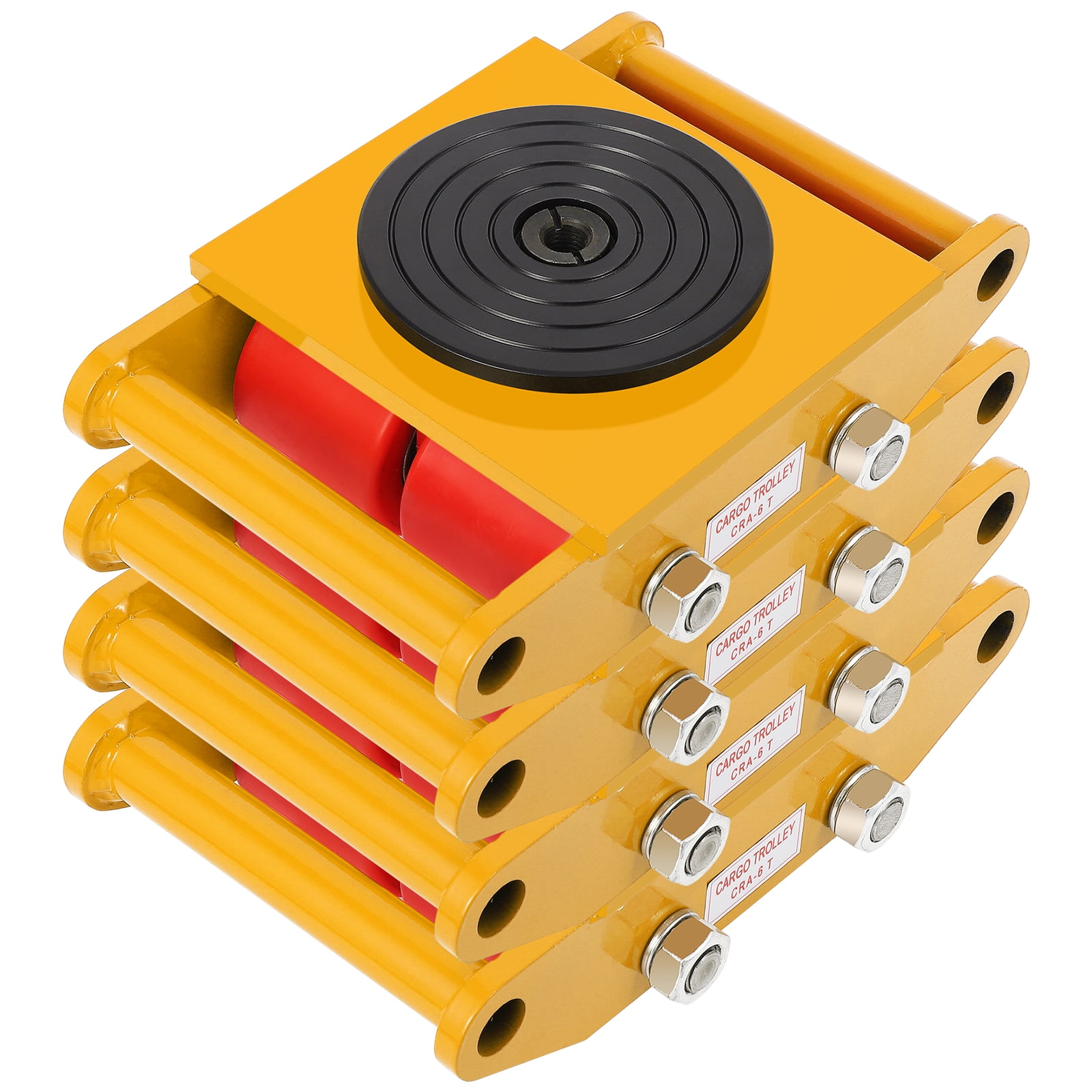 Huloretions 4Pcs 6 Ton Industrial Machinery Dolly Set, Heavy Duty ...