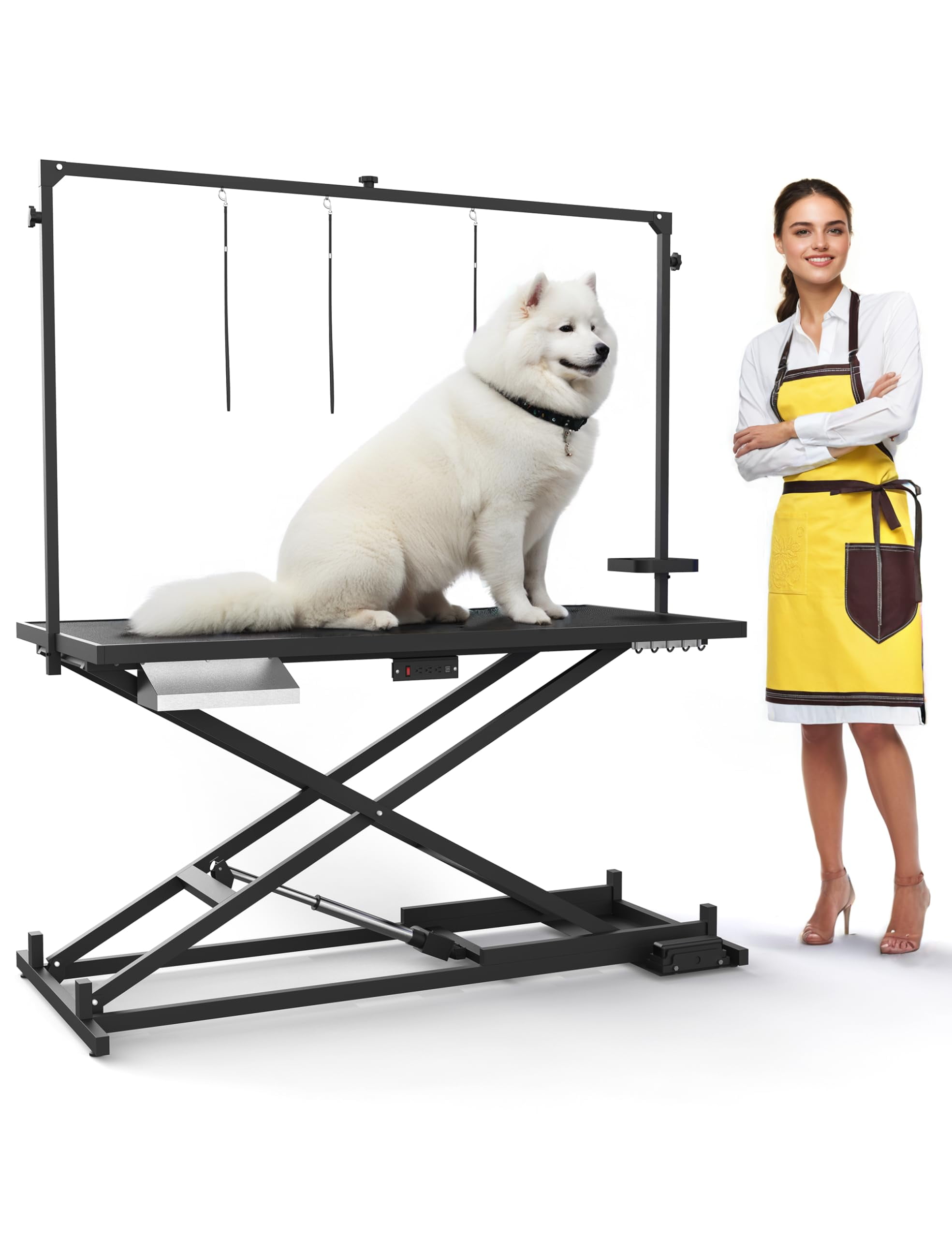 Huloretions 50" Electric Dog Grooming Table,Height Adjustable Heavy ...