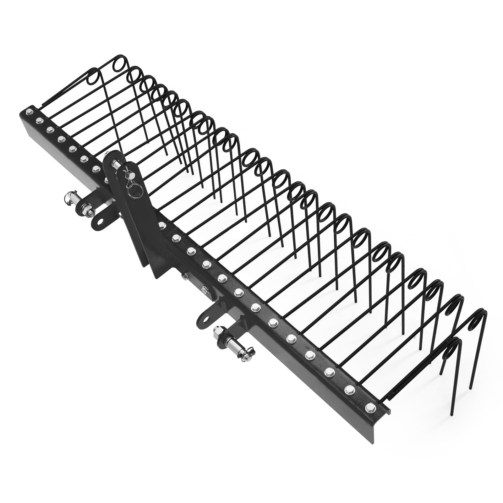 Huloretions 60 Inch Pine Straw Needle Rake,3 Point Tractor Rake,Heavy ...