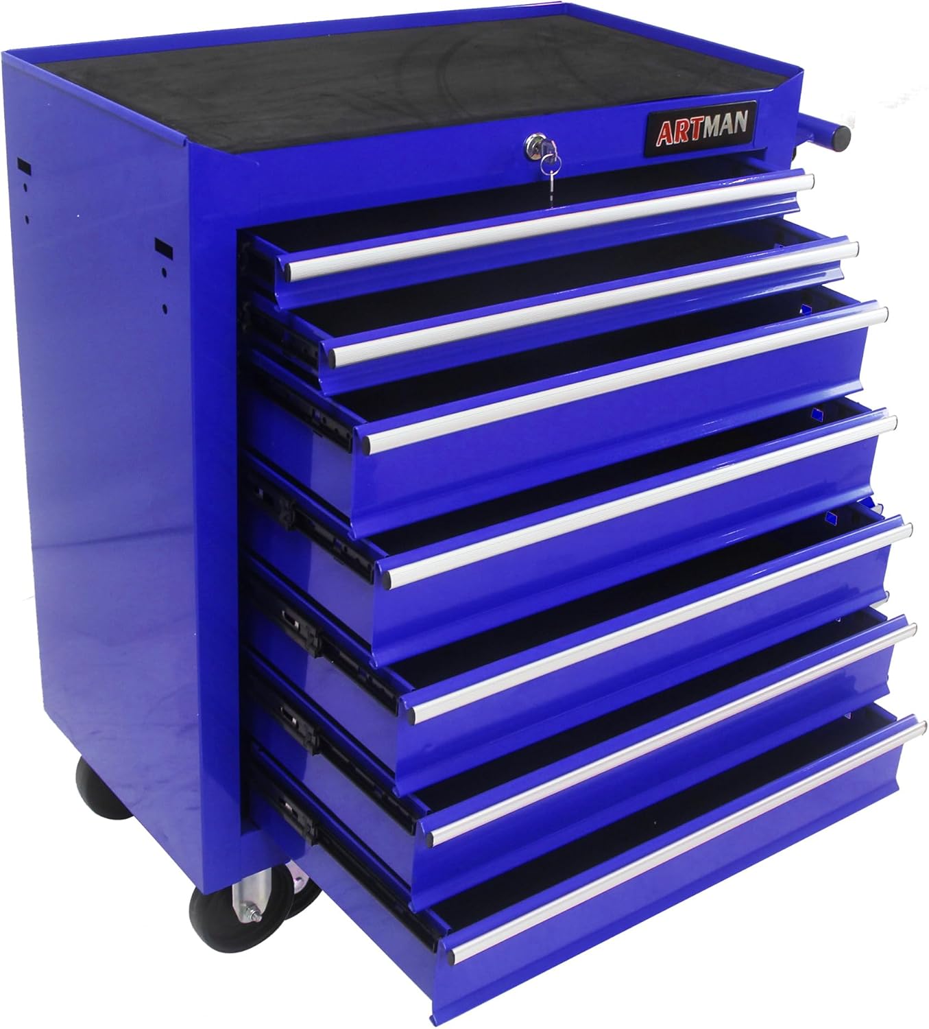 Huloretions 7-Drawer Rolling Tool Chest with Wheels,Tool Cabinet on Wheels with Keyed Locking ...