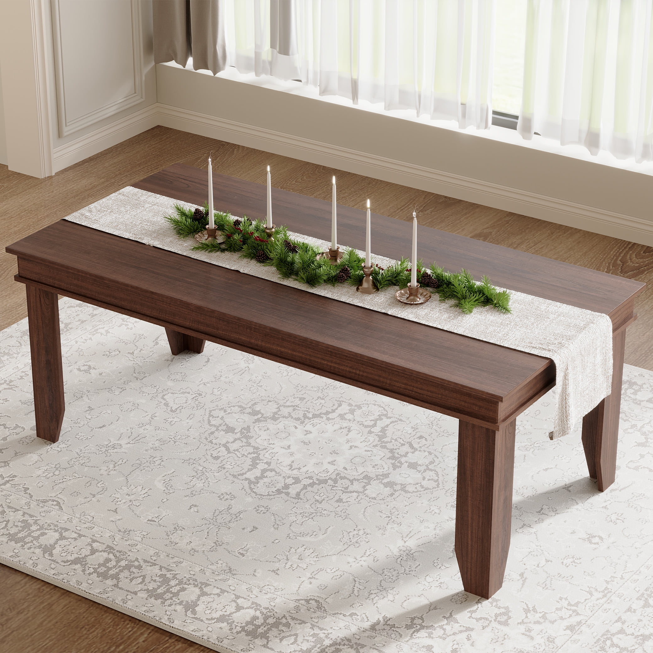 Huloretions 71-Inch Dining Table for 6-8 People,Modern Long Kitchen ...