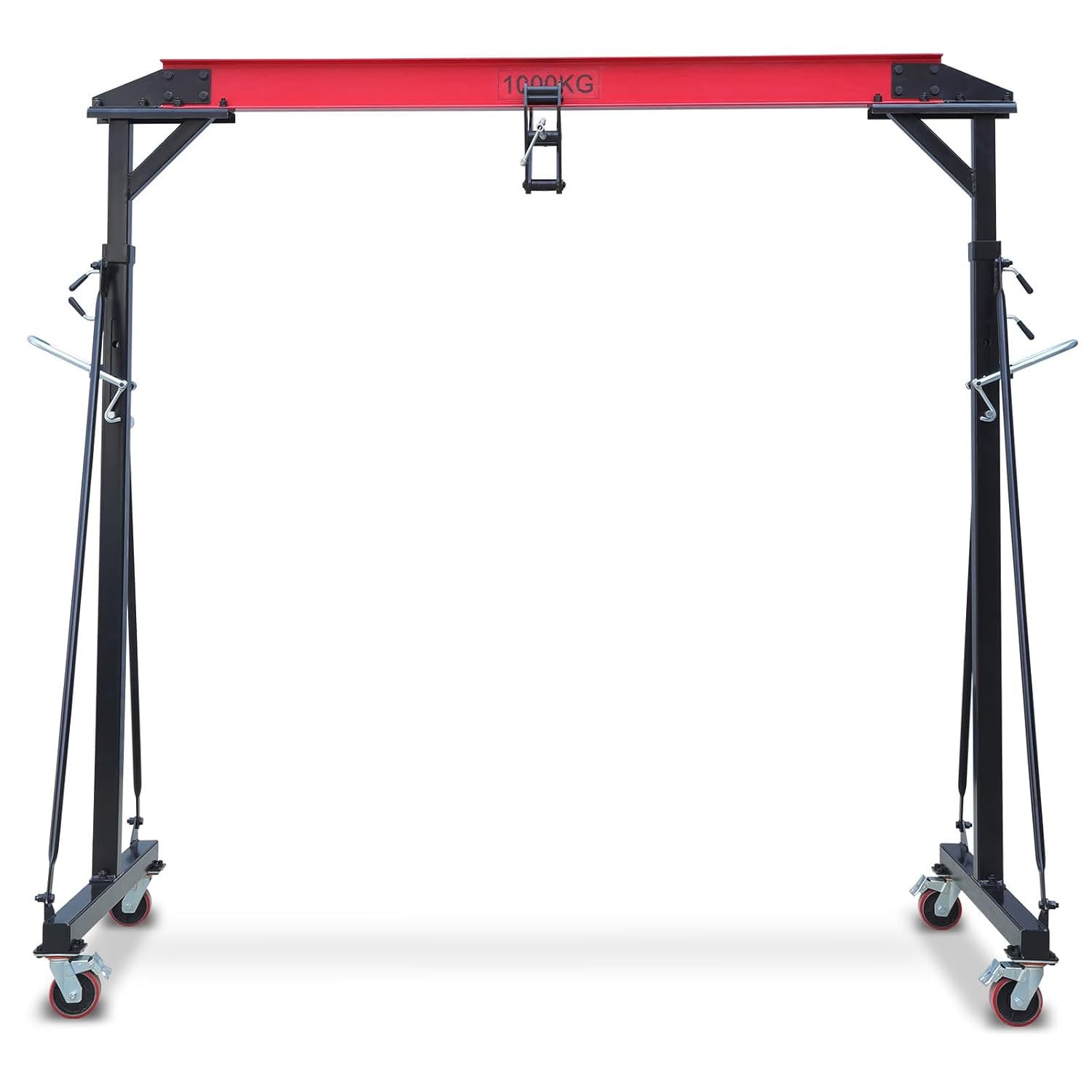Huloretions Adjustable Gantry Crane, 1 Ton Capacity, Shop Lift Hoist ...