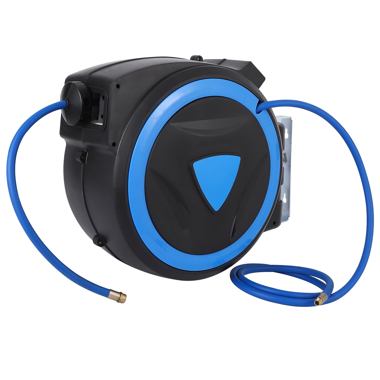 Huloretions Air Hose Reel 3/8" x 50 Ft Retractable Flex Hybrid Air Hose, Heavy Duty Air ...