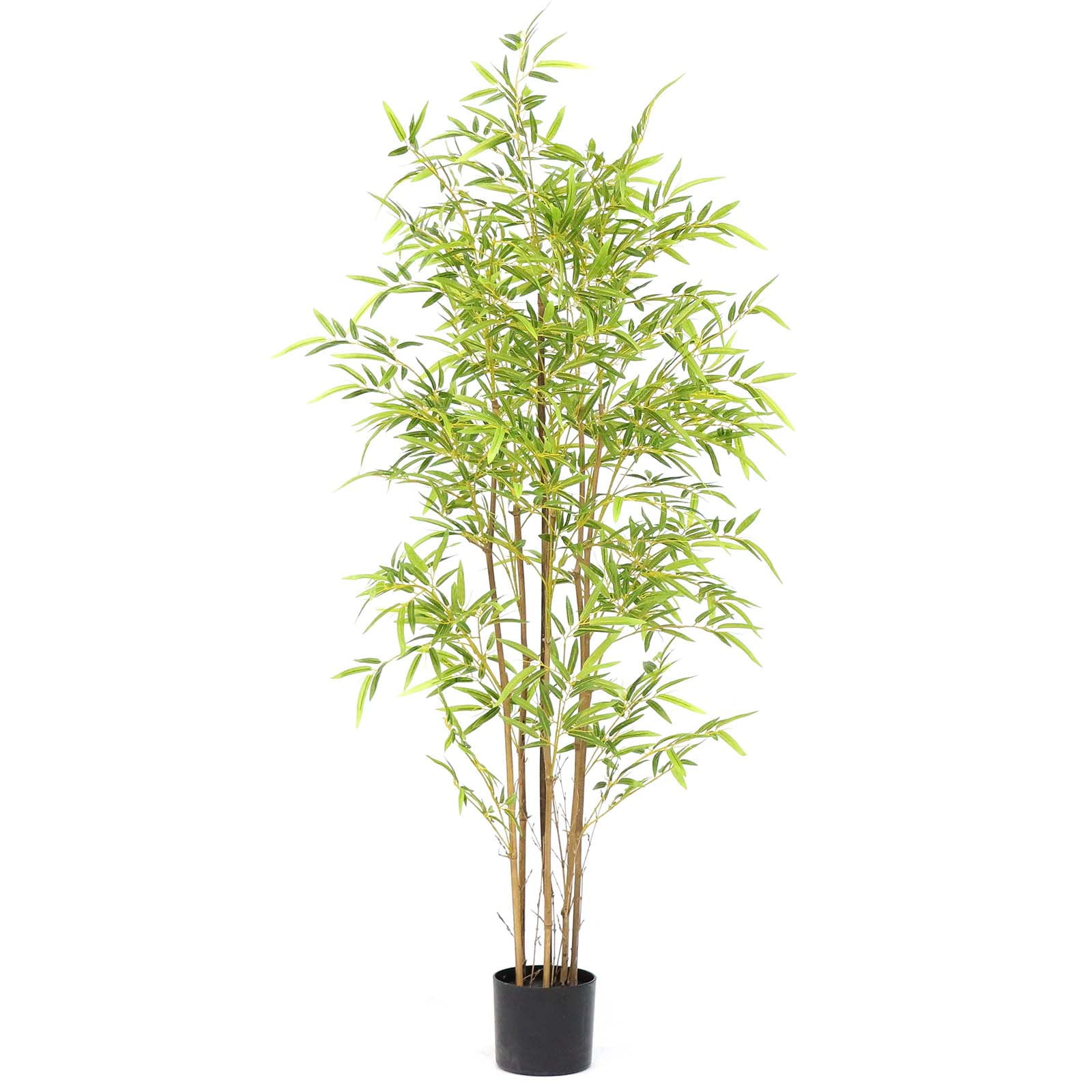 Huloretions Artificial Bamboo Tree, Fake Tree with Natural Trunk and ...