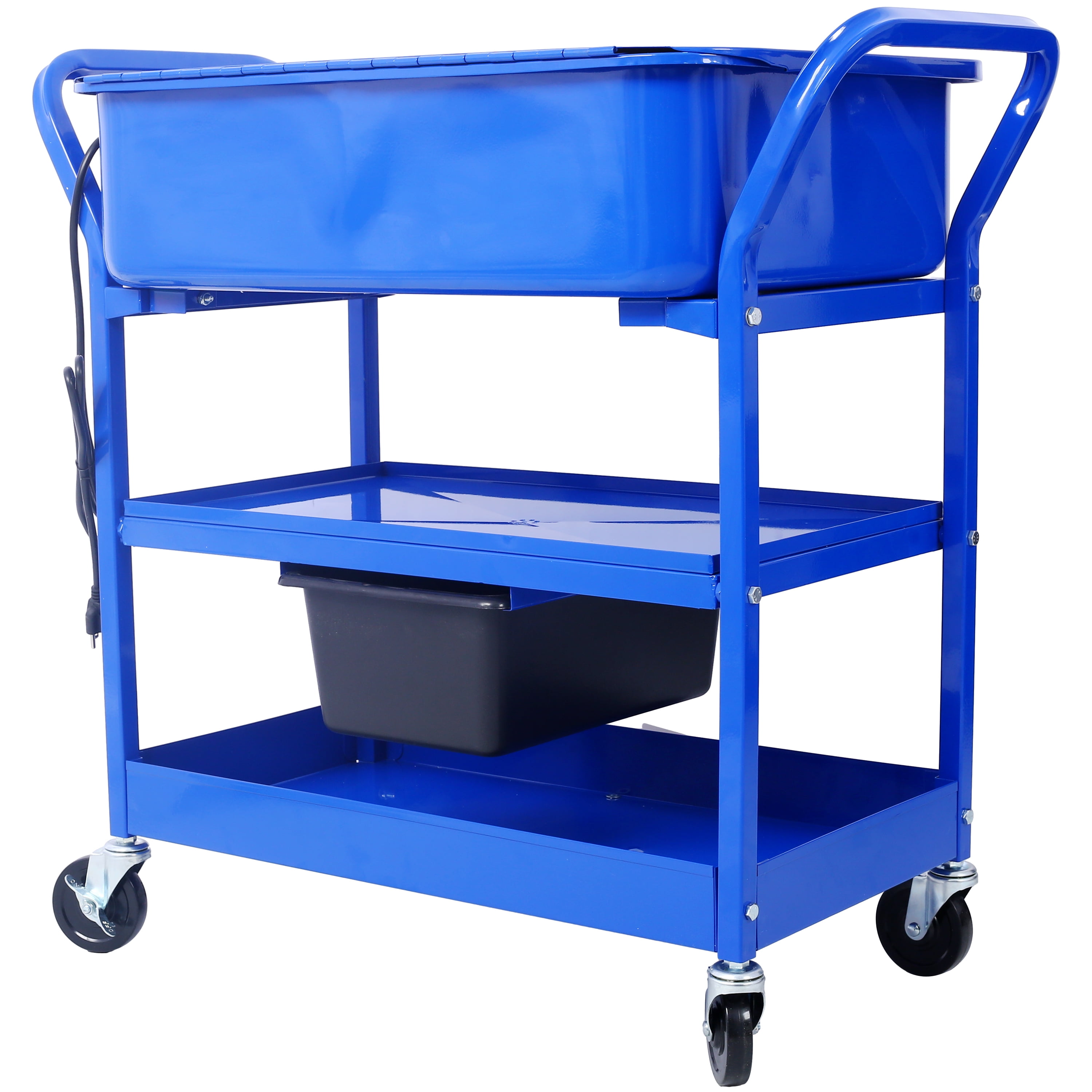 Huloretions Cabinet Parts Washer With 110V Pump,3.5 Gallon Benchtop ...