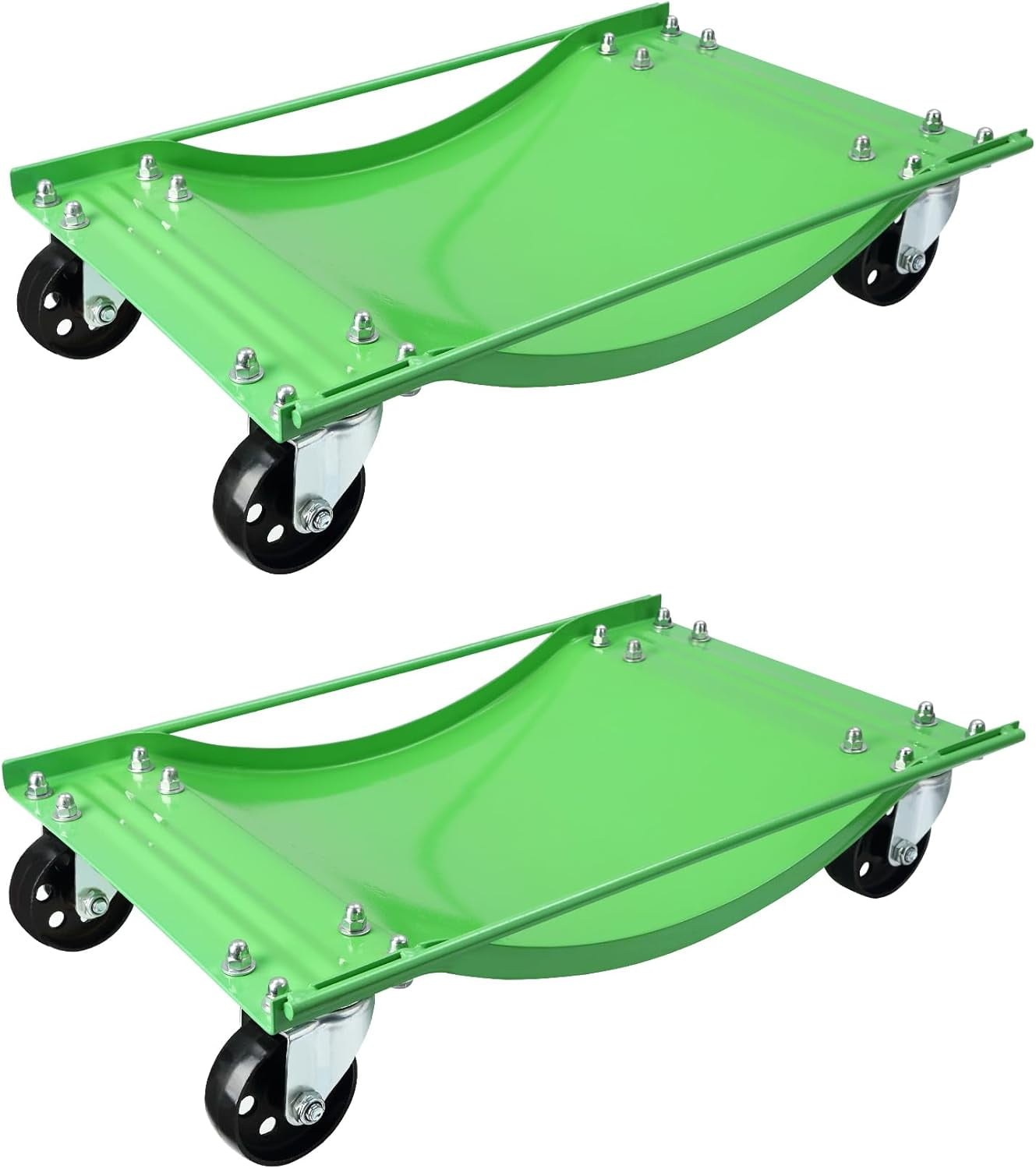 Huloretions Car Dolly Set of 2,5000 LBS Car Wheel Dolly,Heavy Duty ...