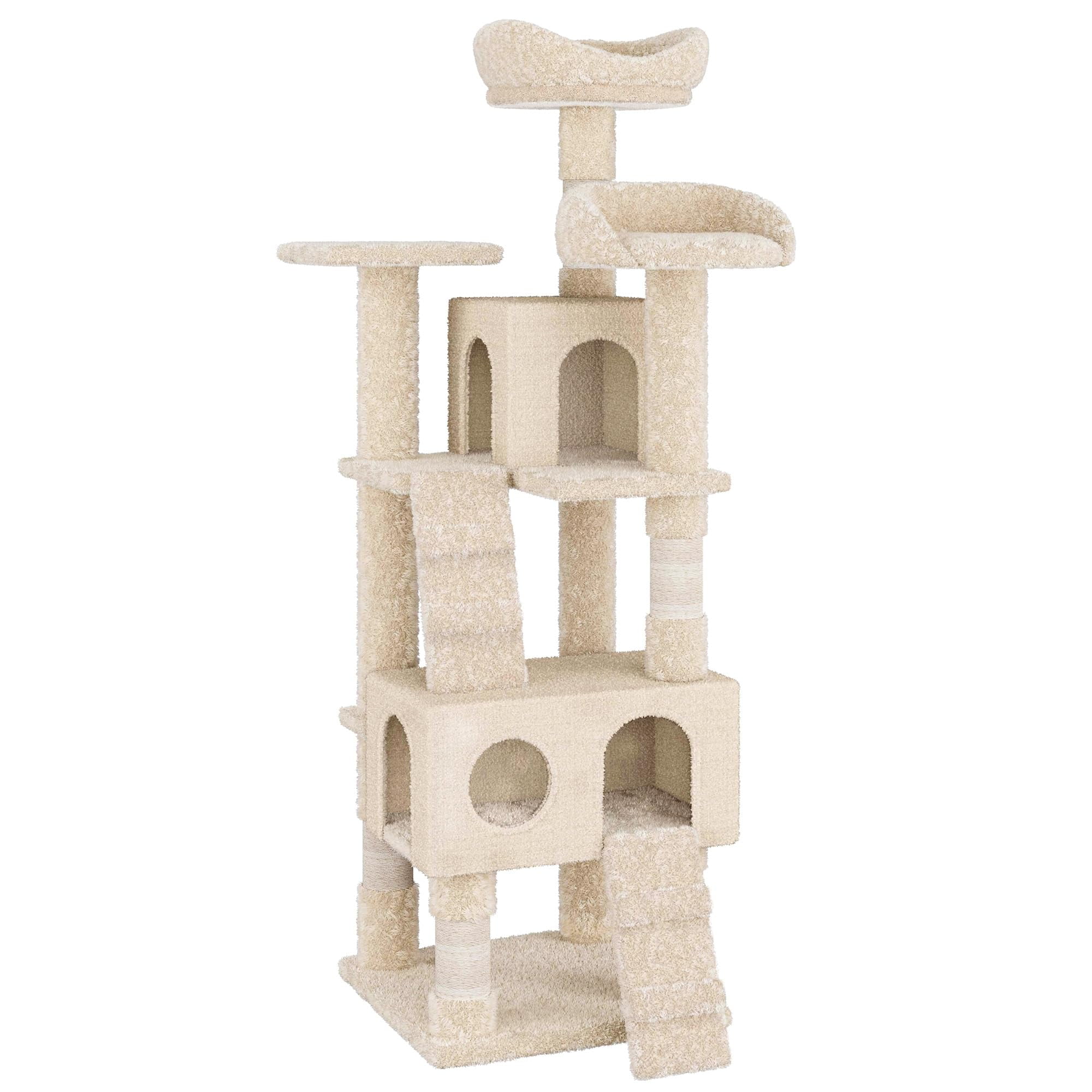 Huloretions Cat Tree, Cat Tree Tower Condo Furniture, Cat Climbing Tree ...