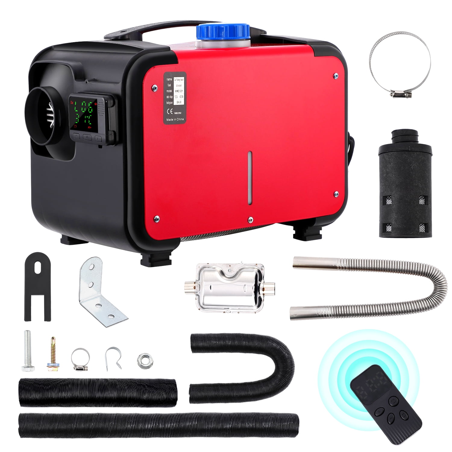 Huloretions Diesel Air Heater,5KW 12V Mini Parking & Camping Heater ...