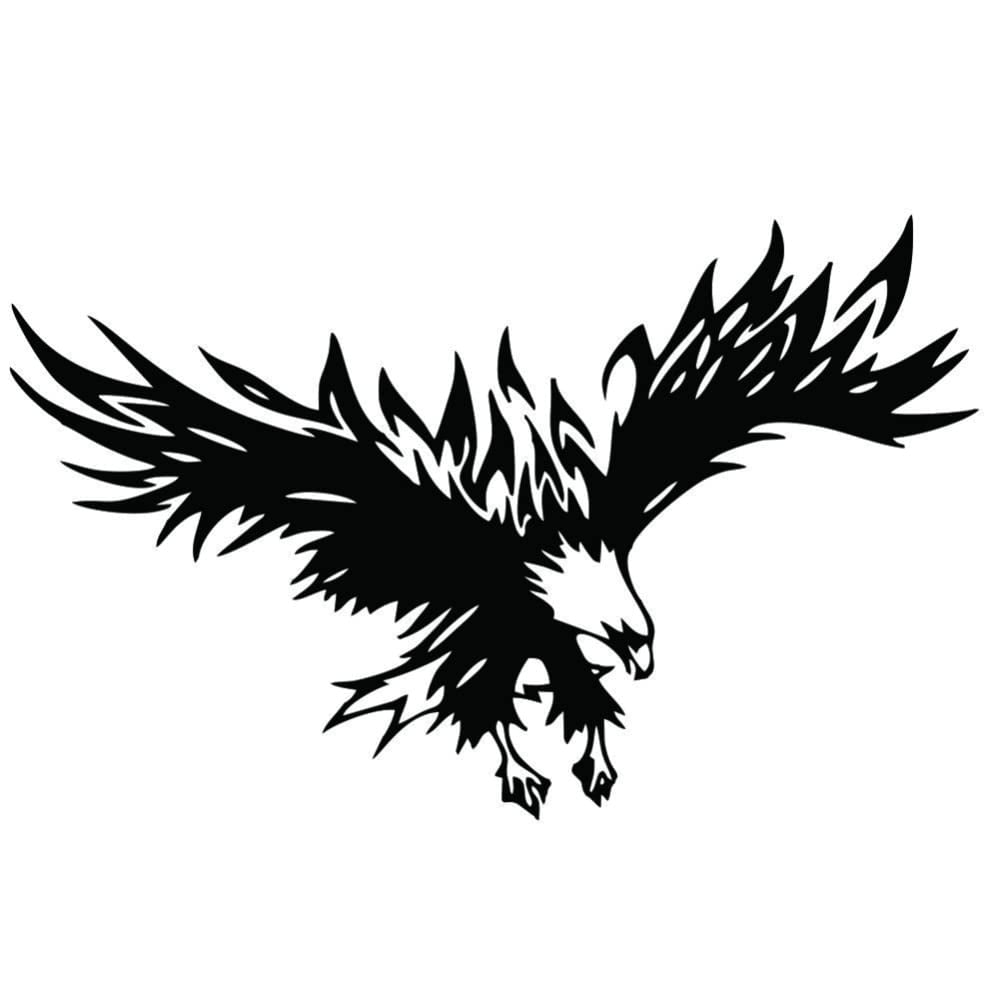 Huloretions Flying Wings Hawk Car Decals, Multicolor Cool Hawk-Shaped ...