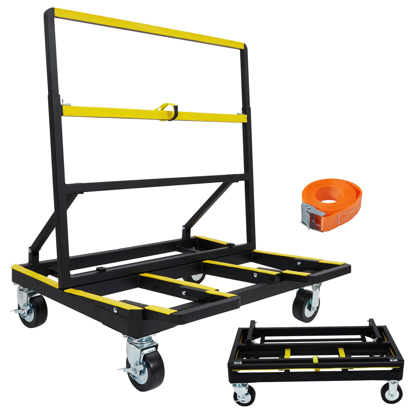 Huloretions Folding Drywall Cart,Drywall Dolly Plywood Carts with ...