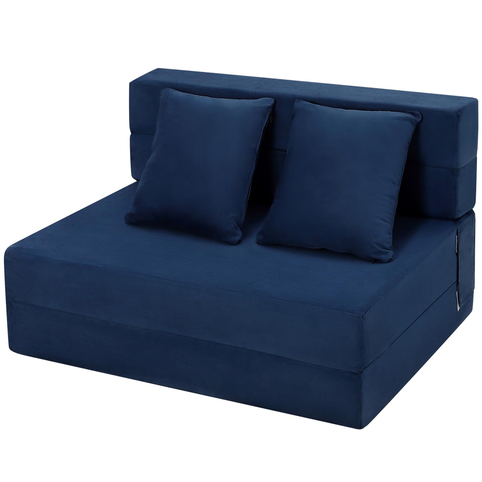 Huloretions Folding Sofa Bed,Foldable Couch Bed with 2 Pillow ...