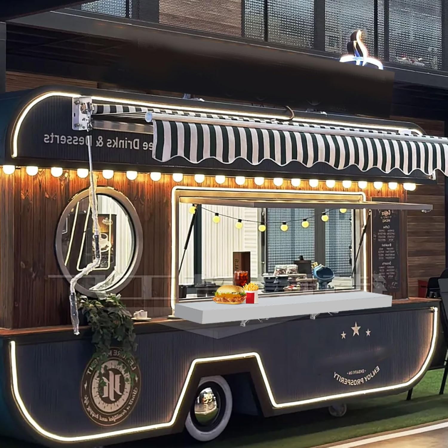 Huloretions Food Truck Shelf, Concession Shelf, 36L x12W Inches ...