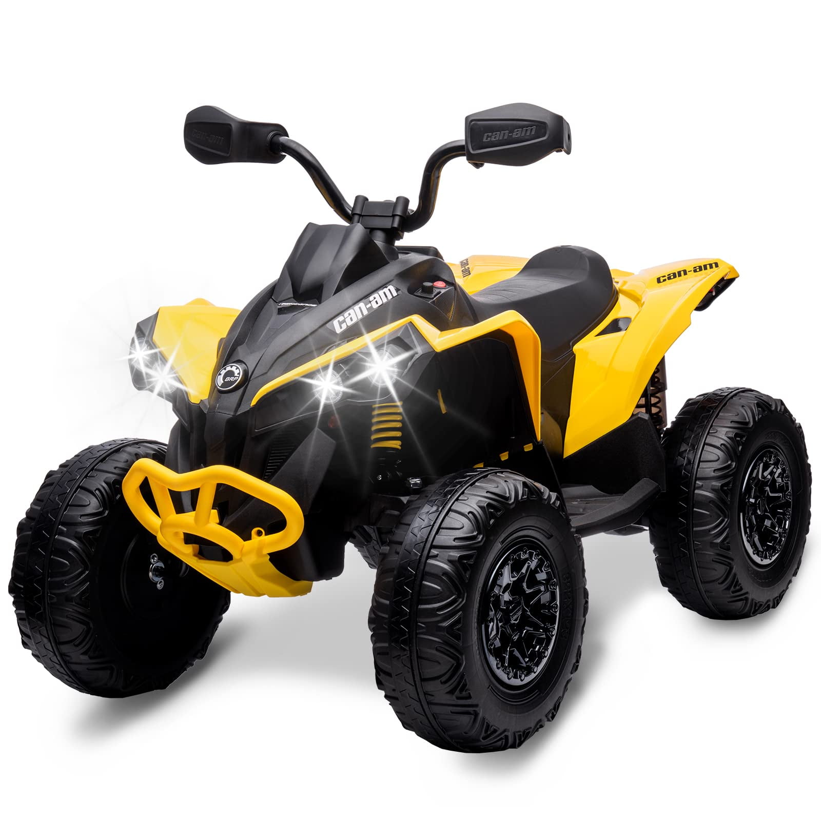 Huloretions Kids ATV 4 Wheeler, 12V Ride On Toys Car for Kids with ...