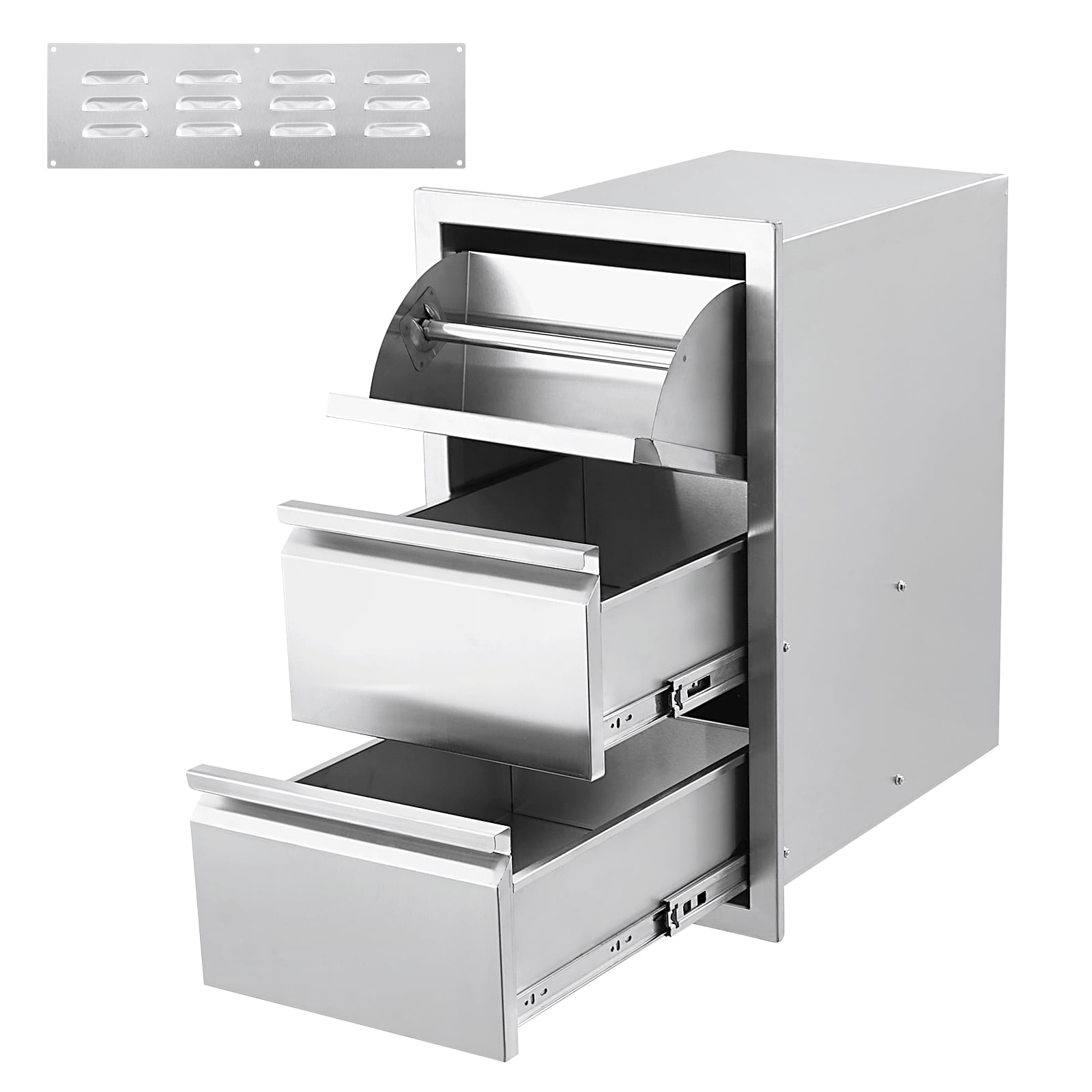 Huloretions Outdoor Kitchen Drawer with Divider,Stainless Steel Flush ...