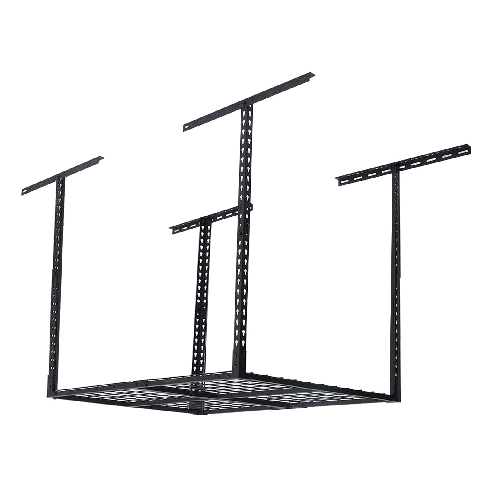 Huloretions Overhead Garage Storage Rack,Heavy Duty Metal Ceiling Rails ...