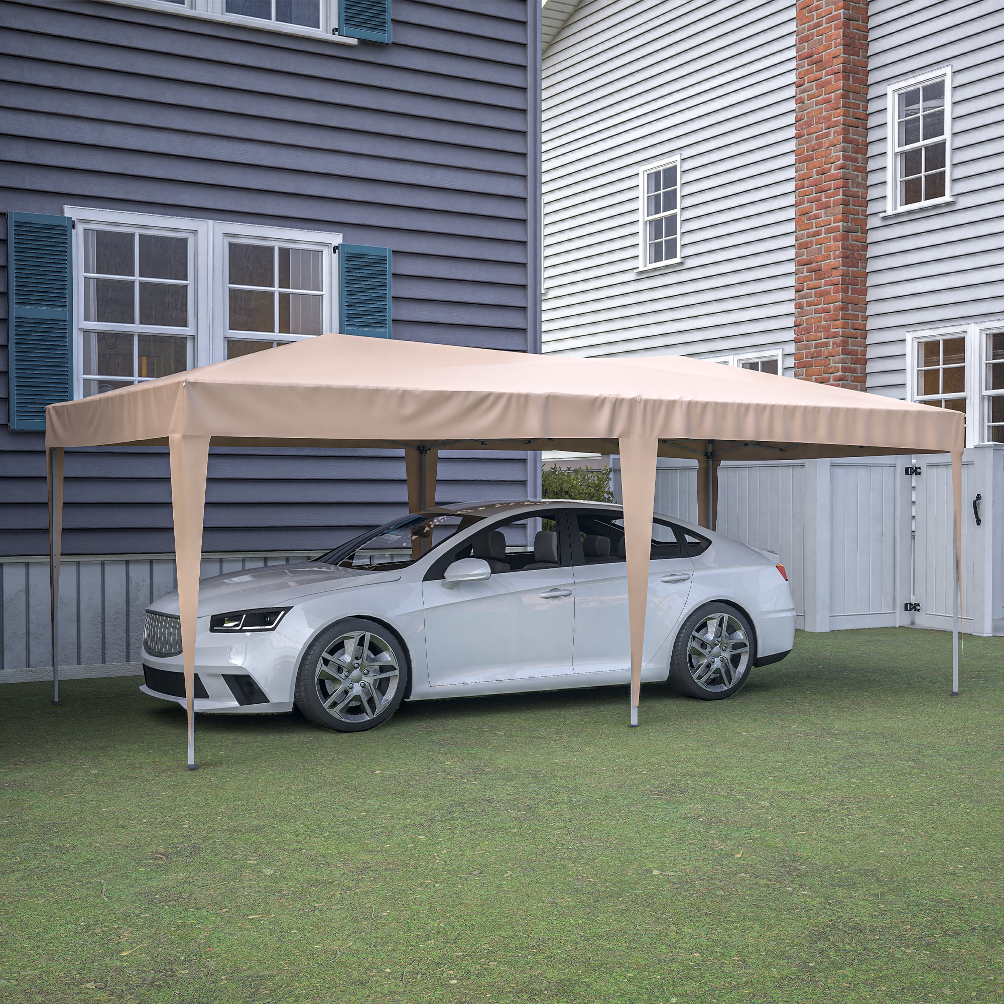 Huloretions Pop Up Canopy 10x20,Waterproof Outdoor Canopy with 6 ...