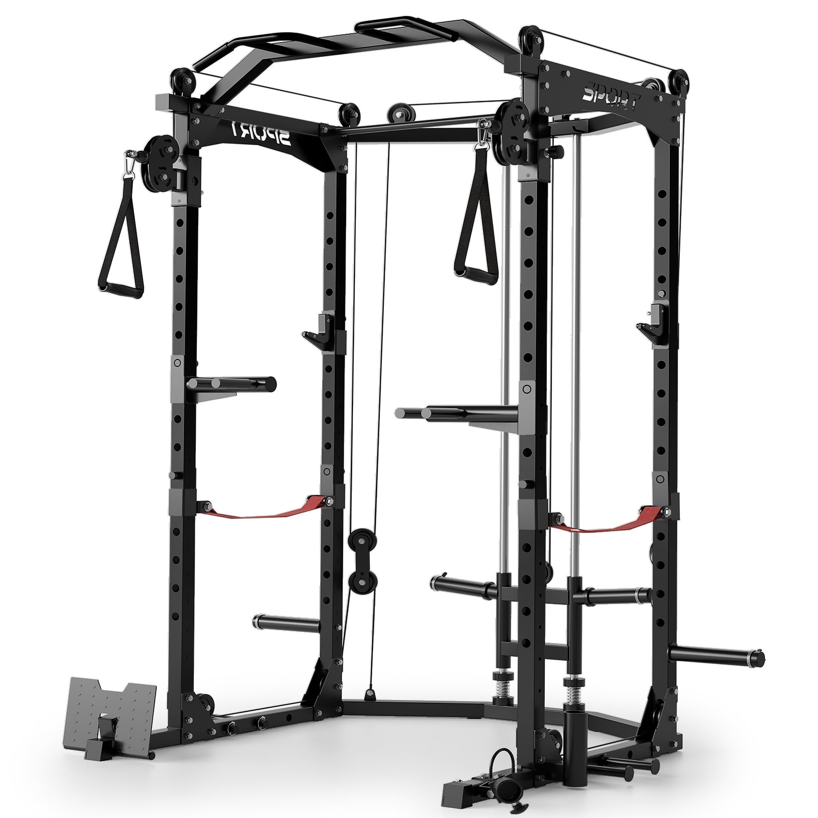 Huloretions Power Cage, Multi-Functional Power Cage with Pulldown ...