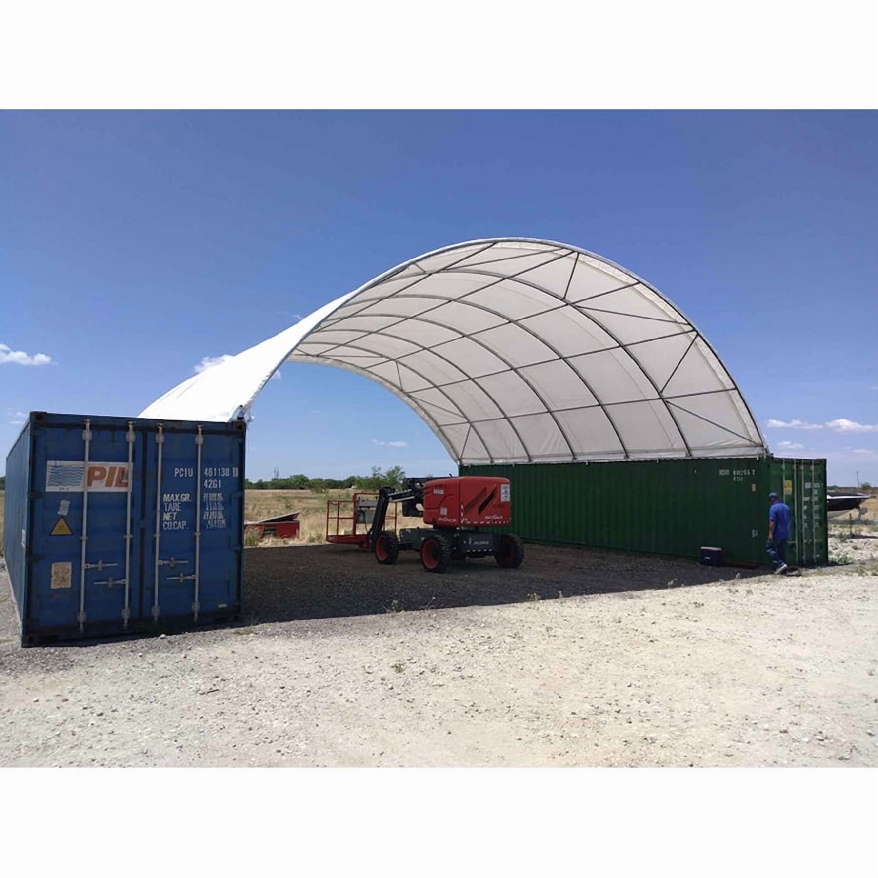 Huloretions Shipping Container Canopy Shelter,Complete Interior Space ...