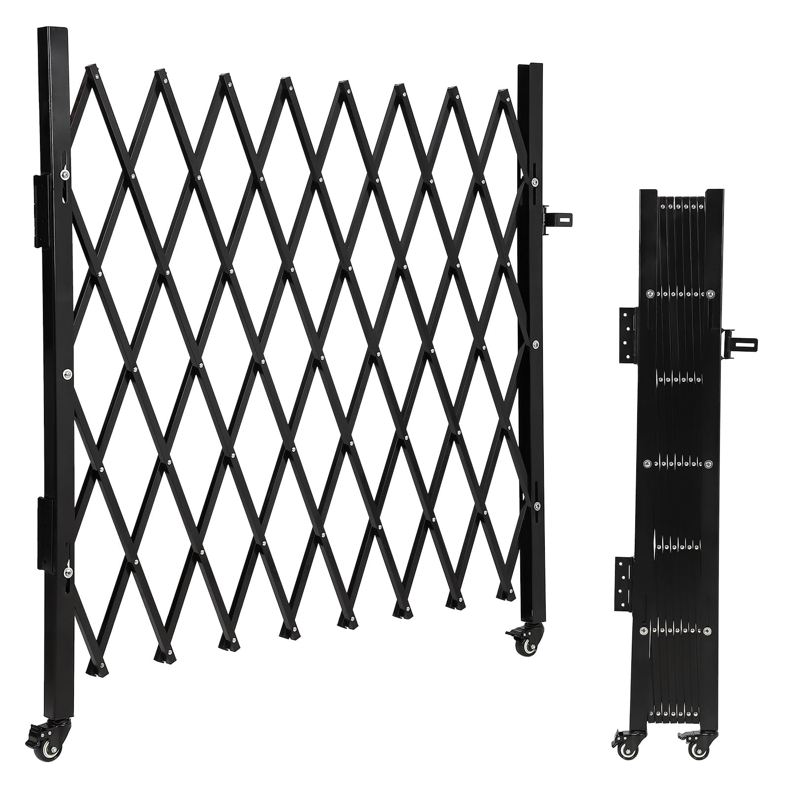 Huloretions Single Folding Security Gate,Steel Accordion Security Gate ...