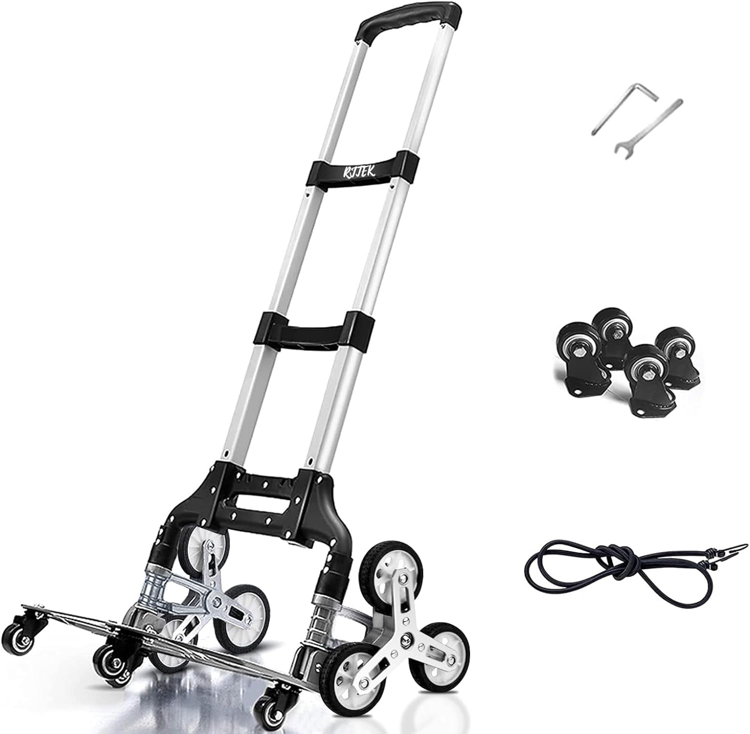 Huloretions Stair Climbing Hand Truck Cart,180 LBS Capacity Aluminum ...