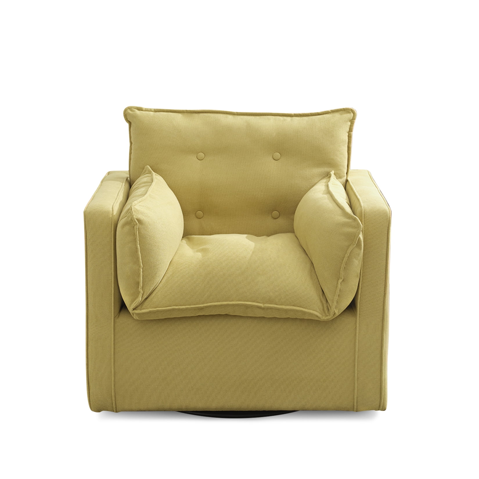 Huloretions Swivel Accent Chair,Mid Century Modern Arm Chair,Comfy ...