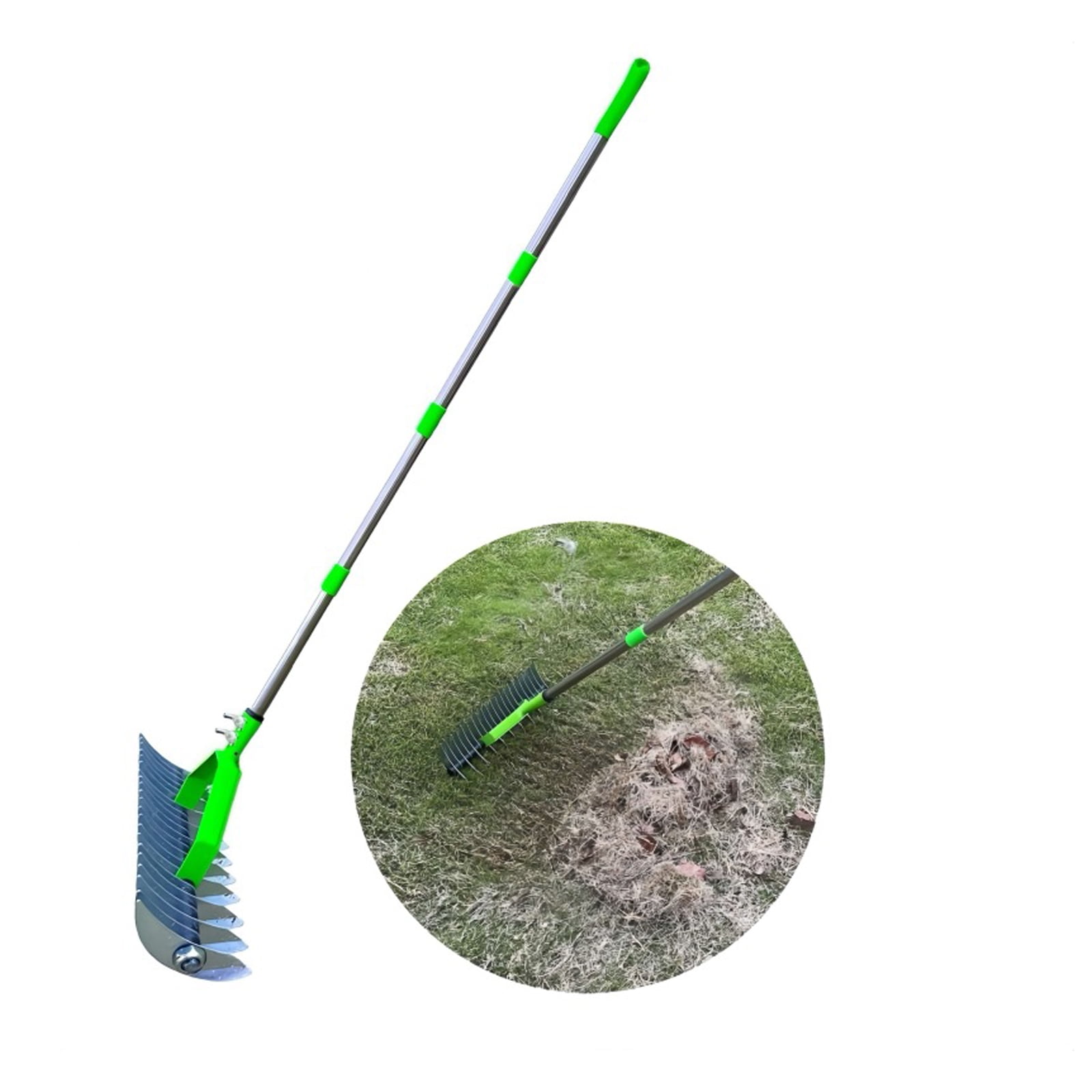 Huloretions Thatch Rake, Thatch Rake Landscaping Tools, Alloy Steel ...