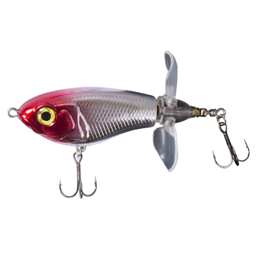 Huloretions Top Water Fishing Lures With Triple Hooks,for Bass topwater ...