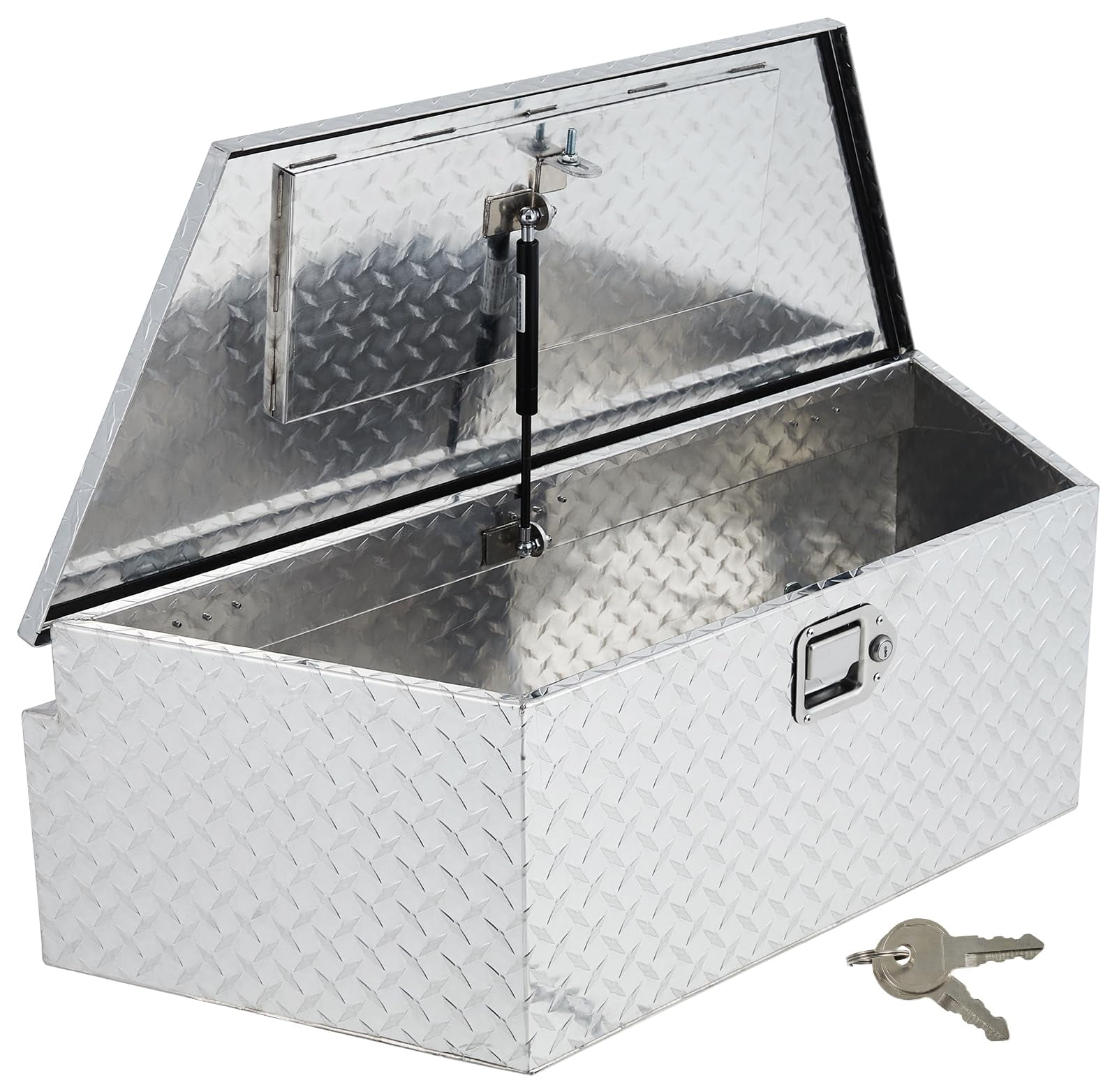 Huloretions Trailer Tongue Box,Aluminum Diamond Plate Tongue Box Tool ...