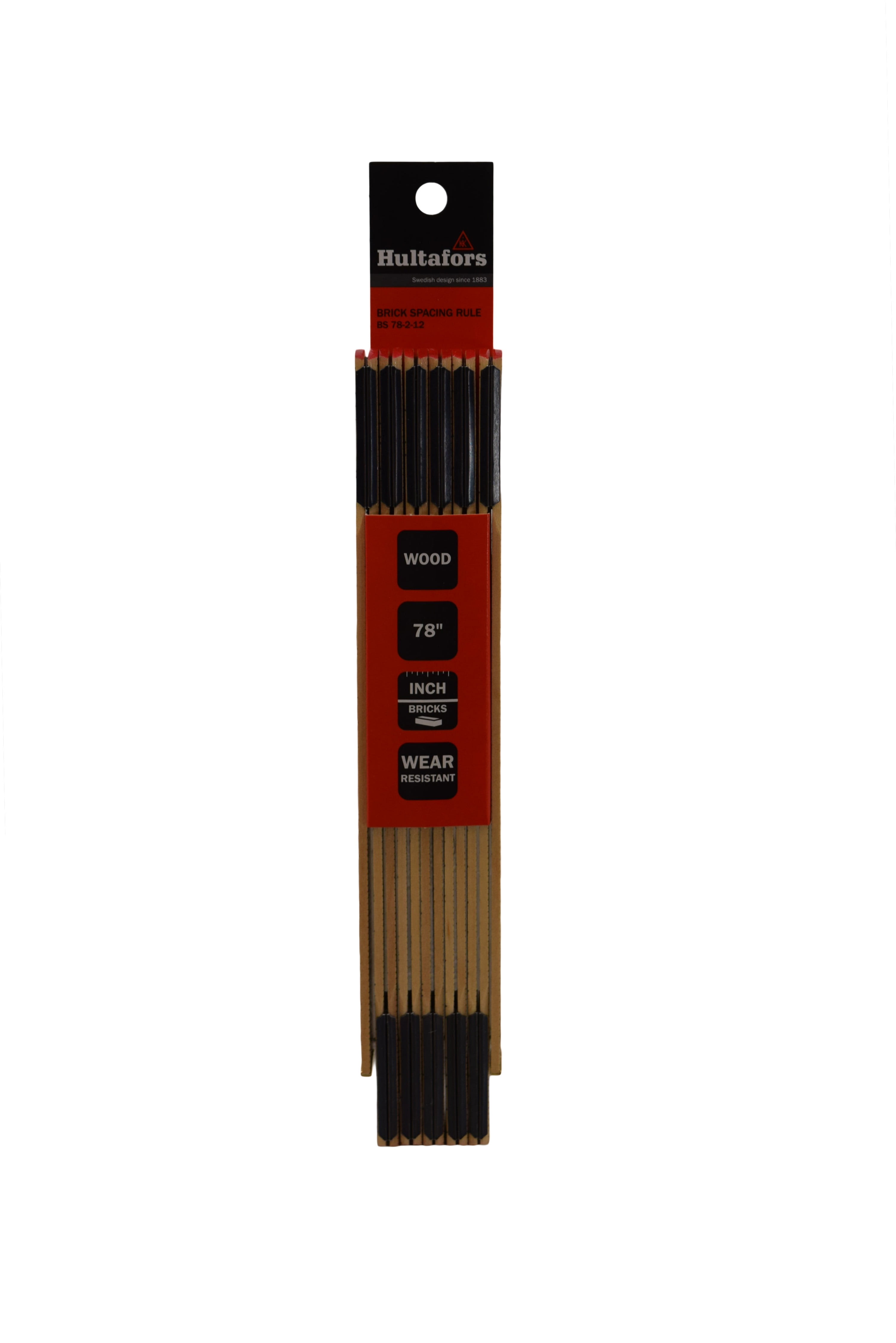 Hultafors 101304U BS78-2-12 Brickspacing Wooden Folding Ruler - Walmart.com