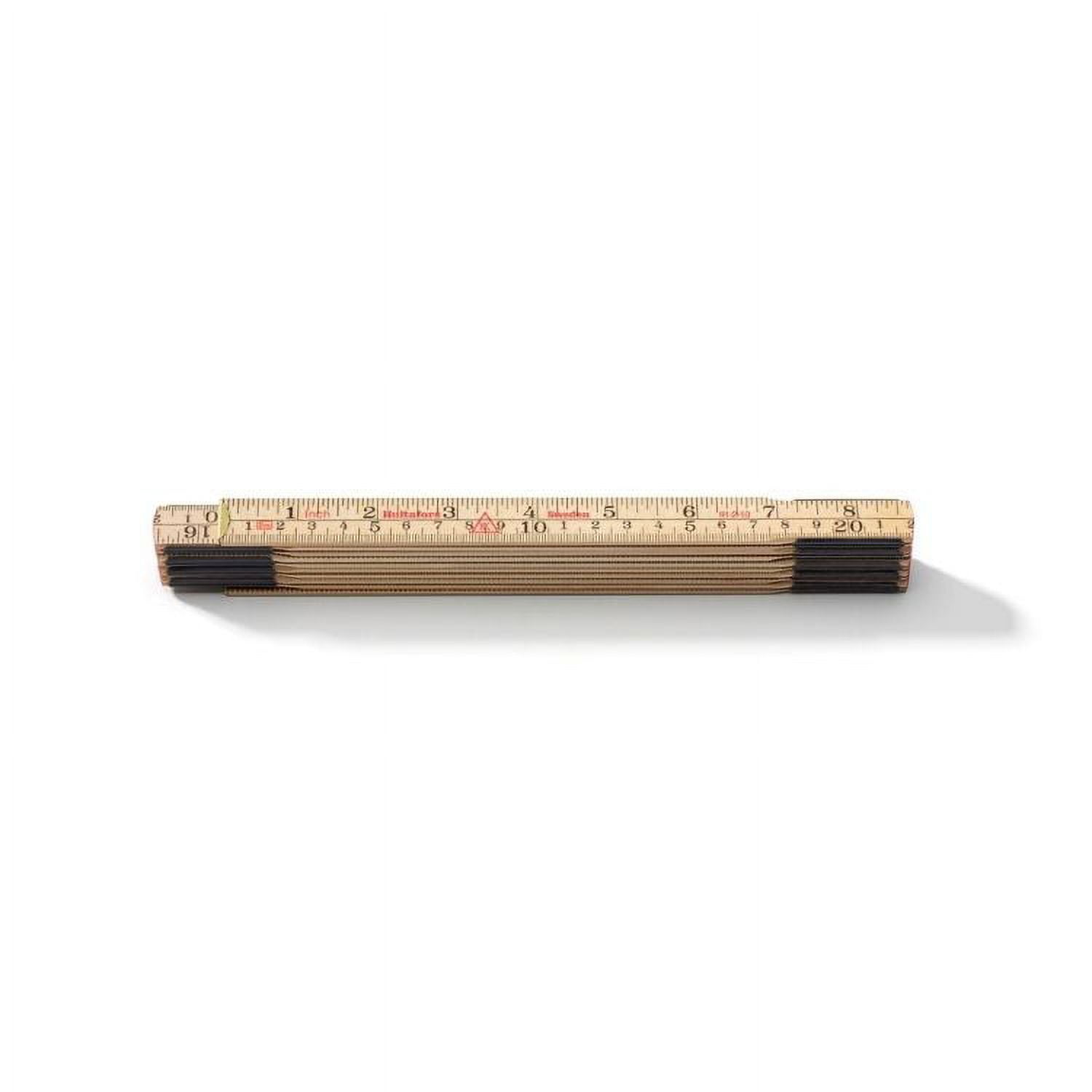 Hultafors Classic Folding Wooden Ruler, Downey Birch, Use for Work Site ...