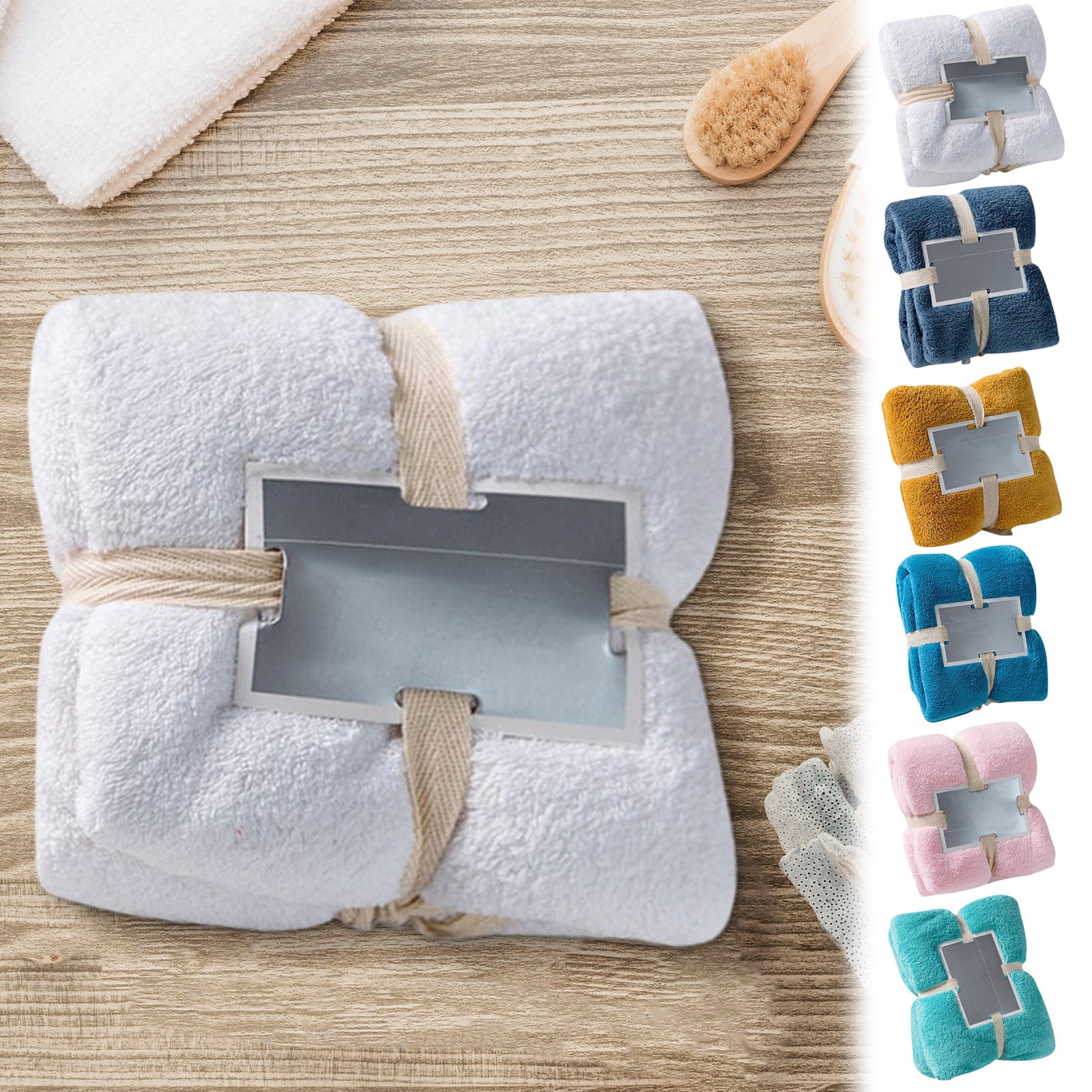 Hulucky Quicker to Dry Shower Towels 36x80cm,Coral velvet Body Towels ...