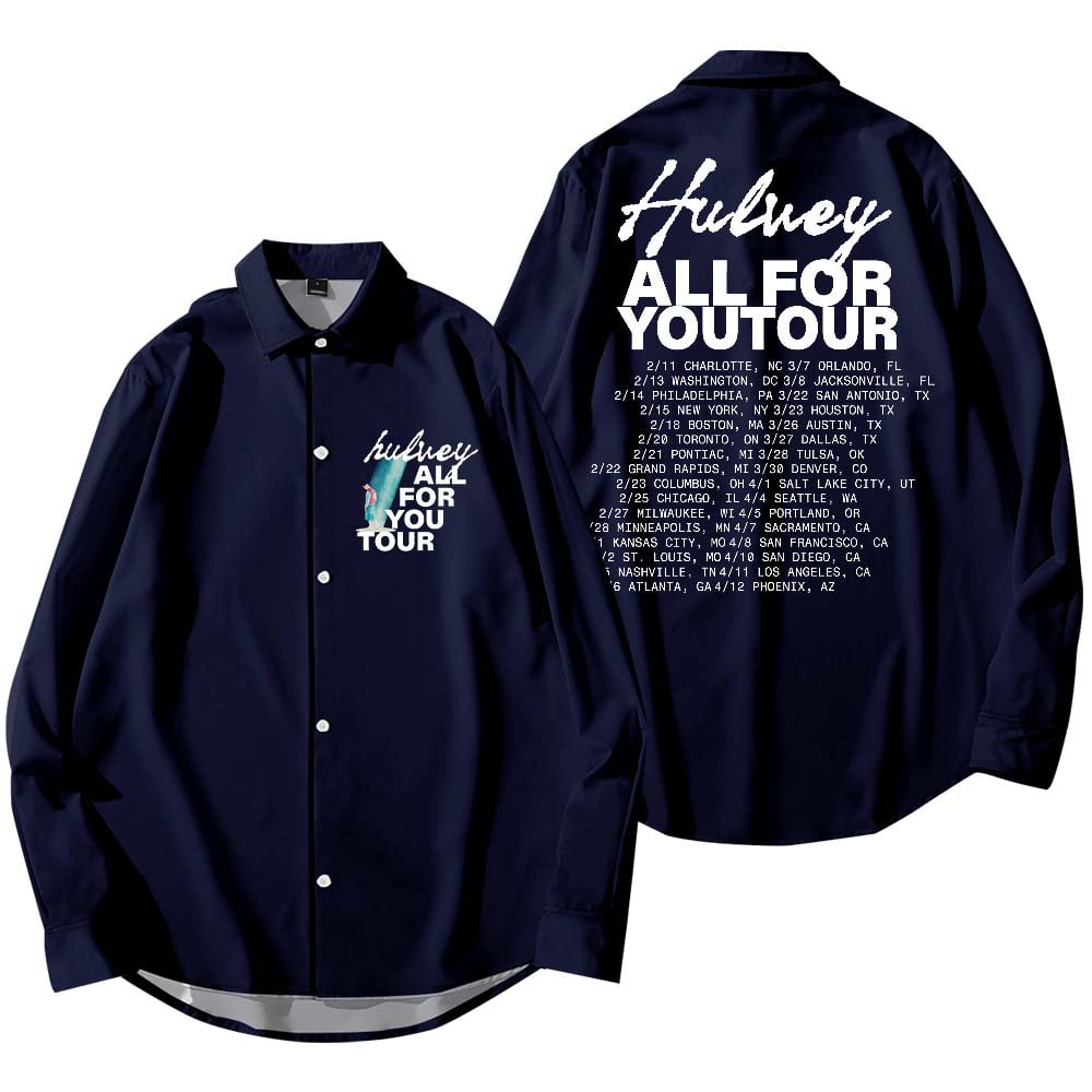 Hulvey All for You Tour 2025 Merch Long Sleeve Shirt Women Men Casual ...