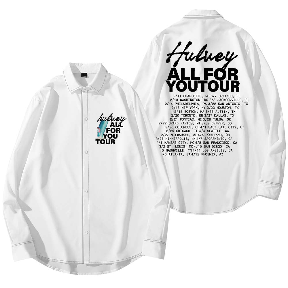 Hulvey All for You Tour 2025 Merch Long Sleeve Shirt Women Men Casual ...