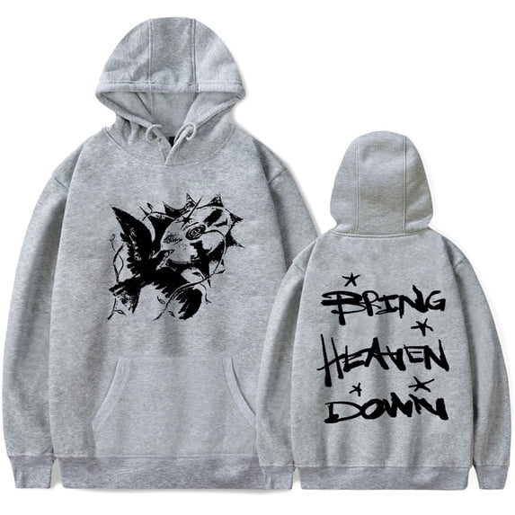 Hulvey Bring Heaven Down Hoodie Casual Sweatshirt Long Sleeve Pullover ...