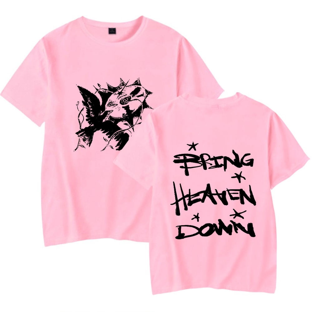 Hulvey Bring Heaven Down T shirt Casual Tshirt Round Neck Short Sleeved ...