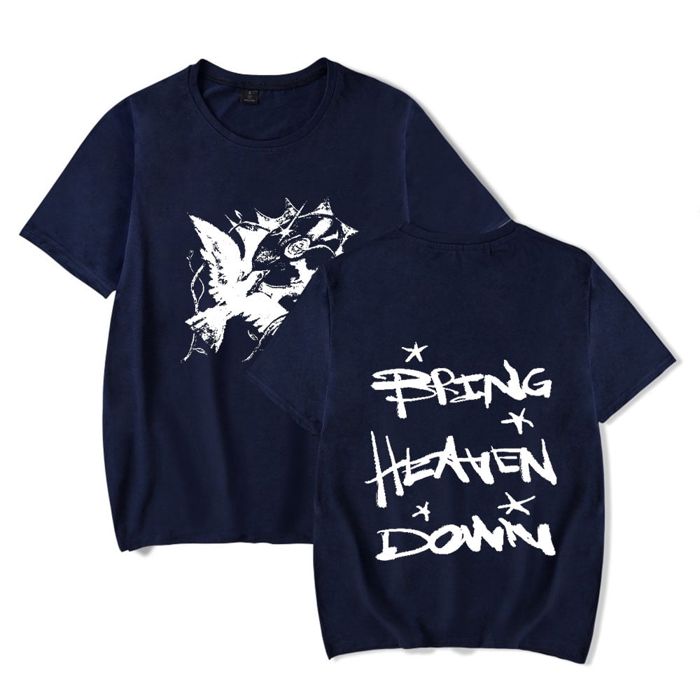 Hulvey Bring Heaven Down T shirt Casual Tshirt Round Neck Short Sleeved ...