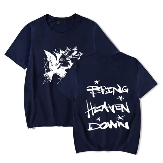Hulvey Bring Heaven Down T shirt Casual Tshirt Round Neck Short Sleeved ...