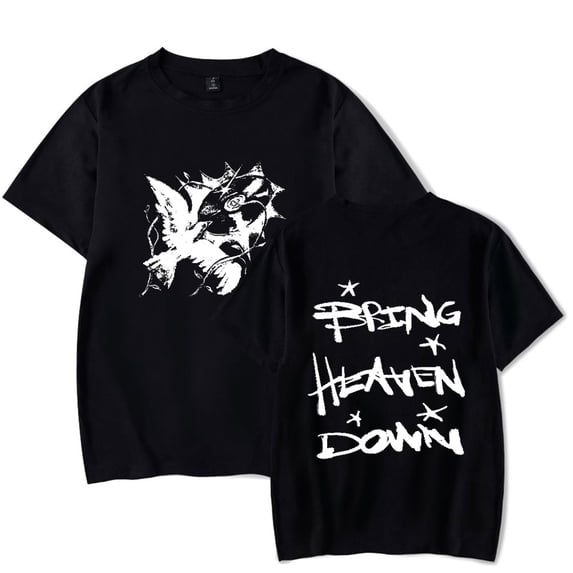 Hulvey Bring Heaven Down T shirt Casual Tshirt Round Neck Short Sleeved ...