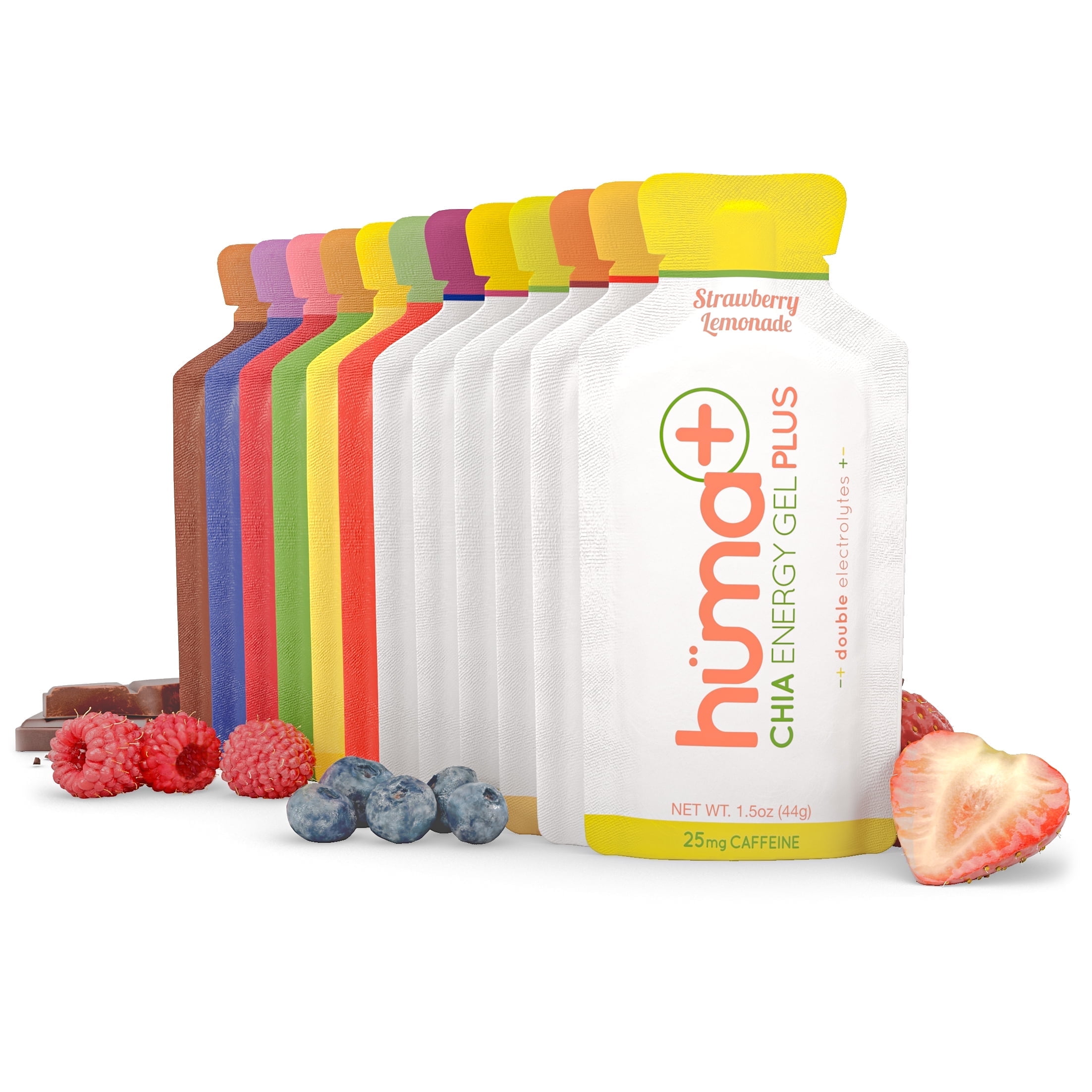 Huma Plus (Double Electrolytes) - Chia Energy Gel, 12 Original and 12 ...